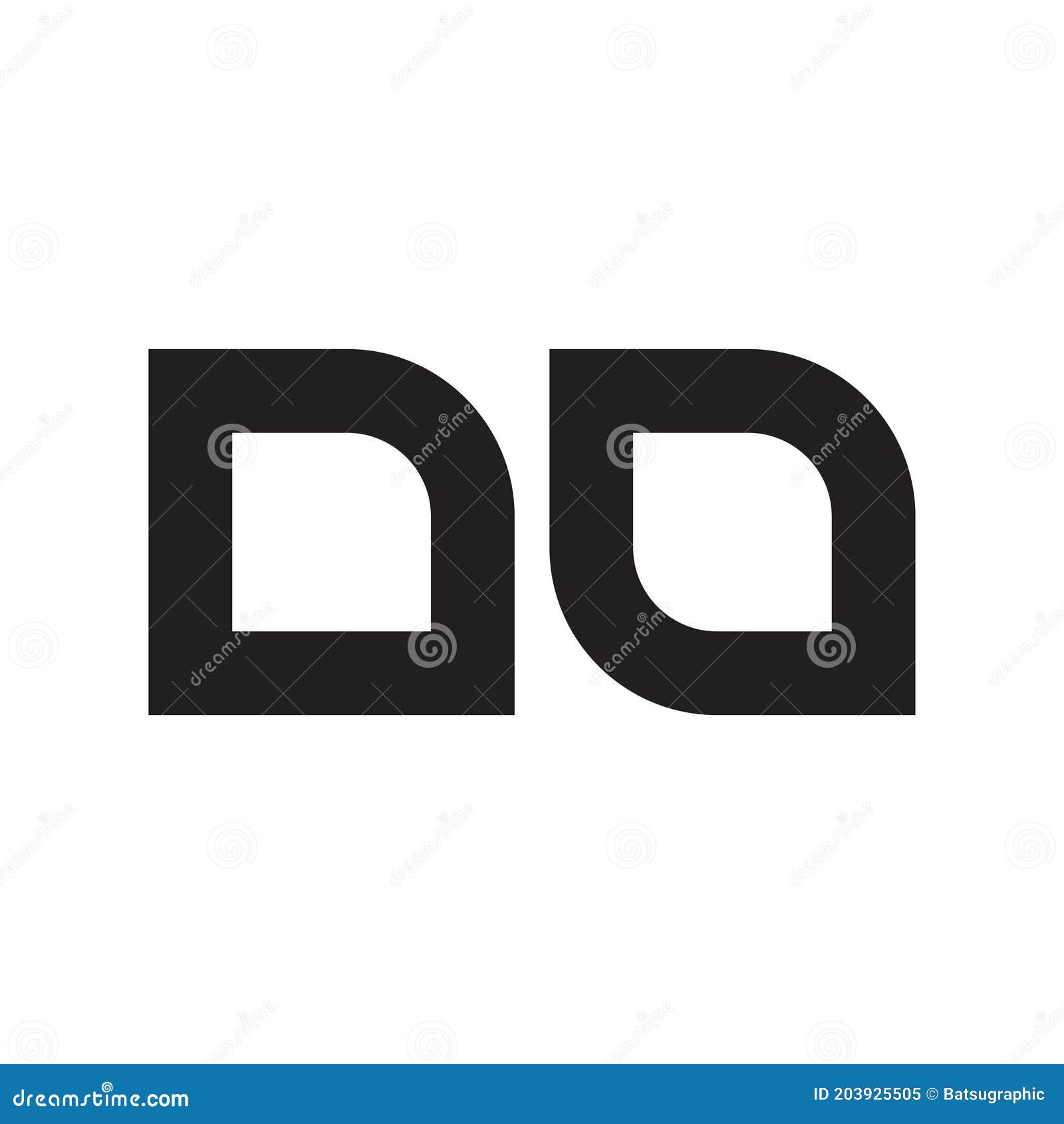 Do Initial Letter Vector Logo Icon Stock Vector - Illustration of sign ...