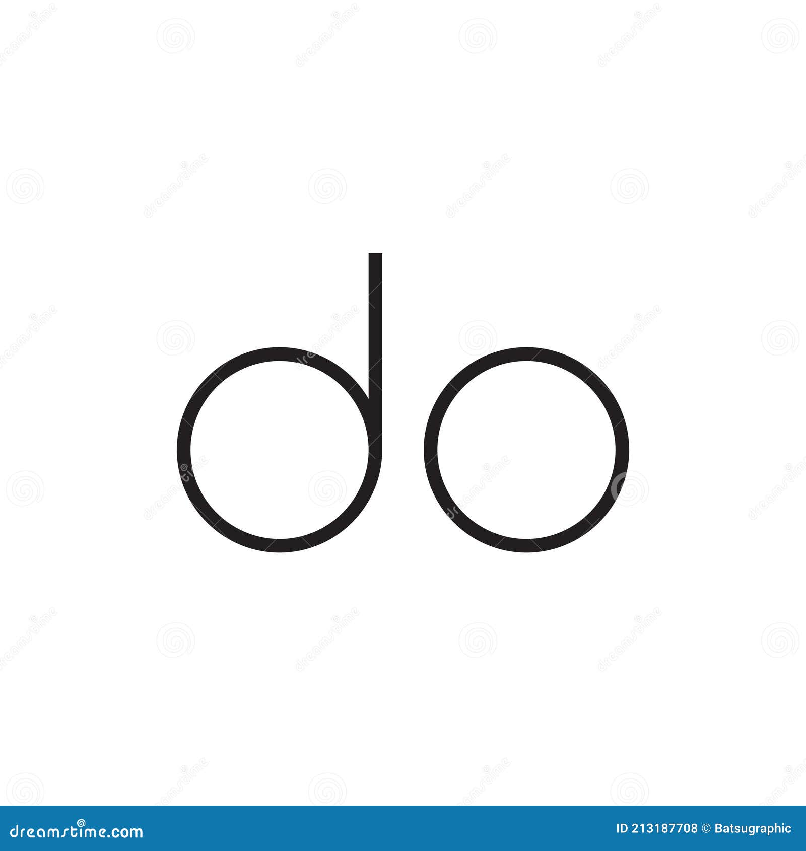 Do Initial Letter Vector Logo Icon Stock Vector - Illustration of ...