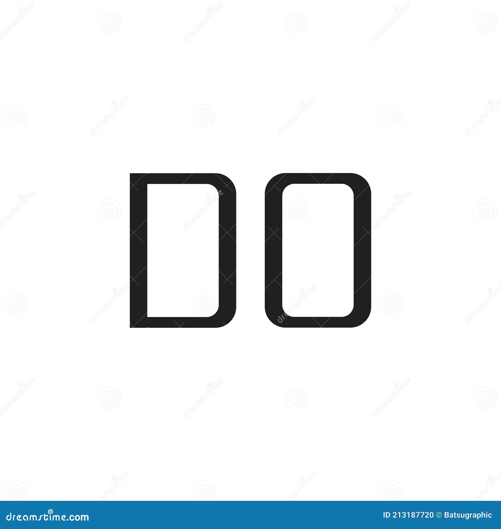 Do Initial Letter Vector Logo Icon Stock Vector - Illustration of ...