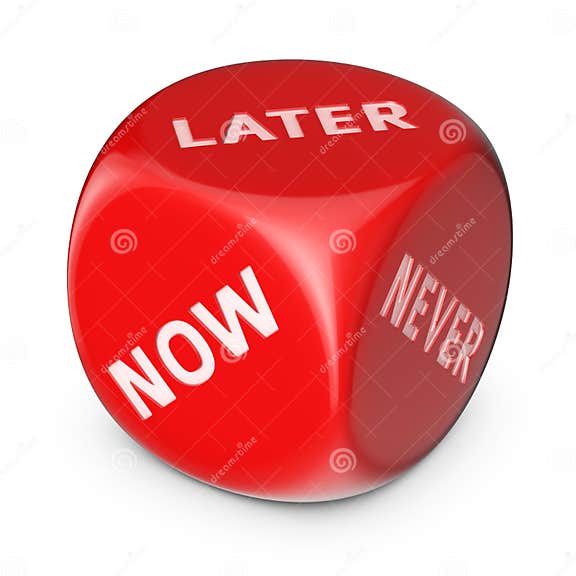 Do it later stock illustration. Illustration of late - 34979925