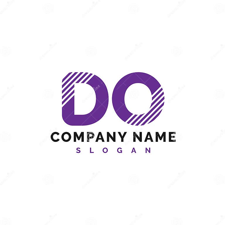 DO Letter Logo Design. DO Letter Logo Vector Illustration - Vector ...