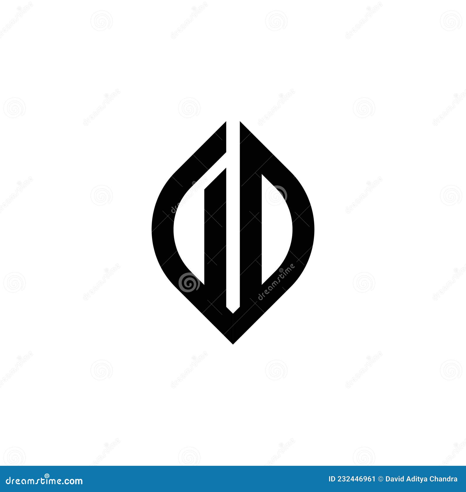 DO Logo Monogram Geometric Shape Style Stock Vector - Illustration of ...