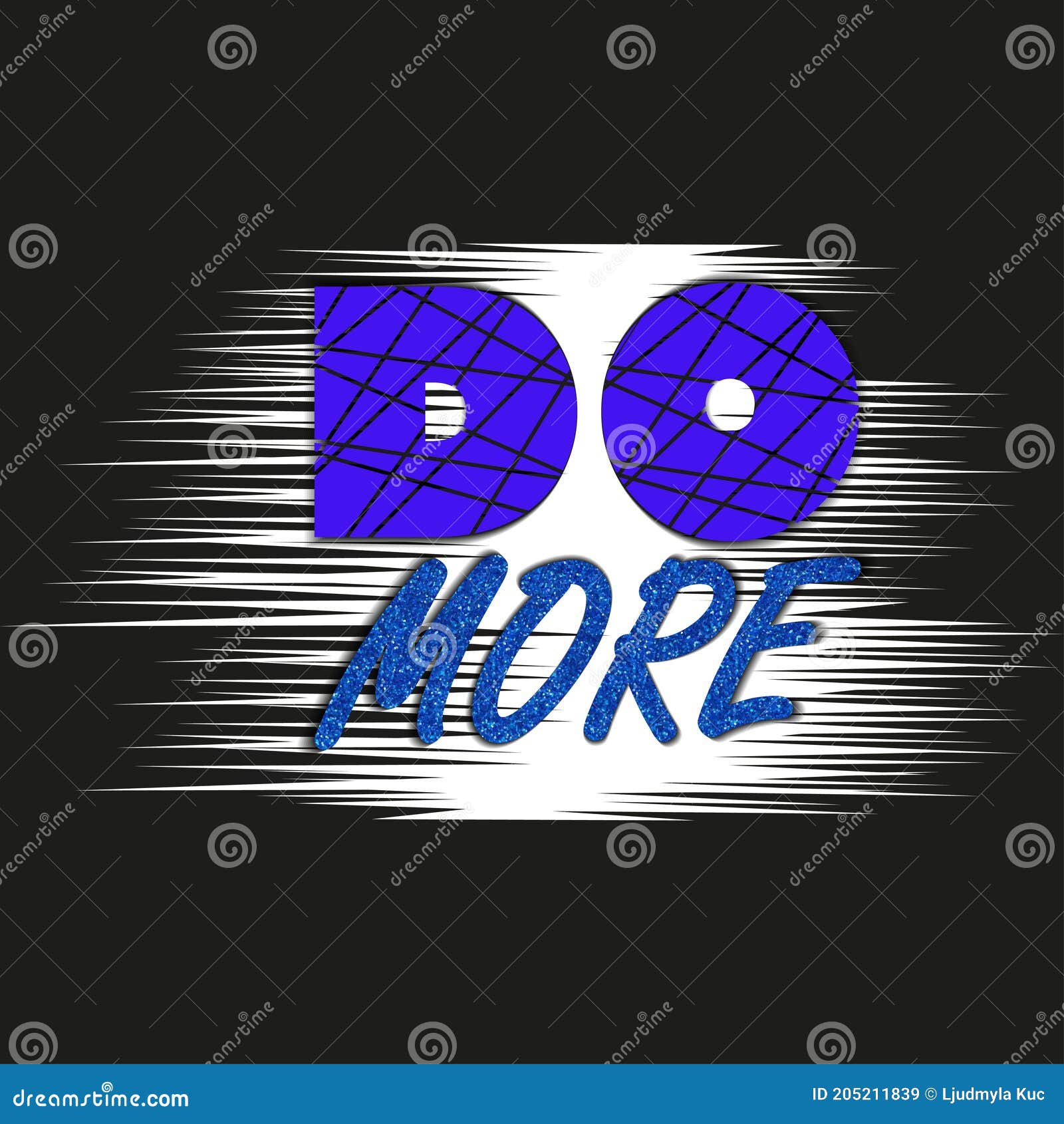 Do More Vector Illustration Stock Vector - Illustration of lettering ...