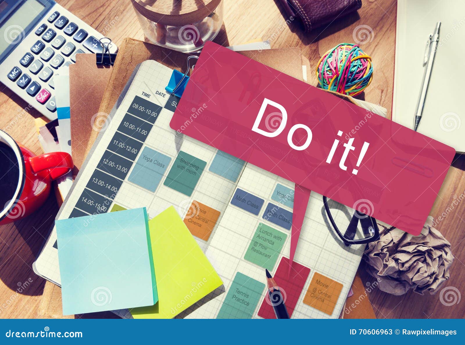 Do it Motivation Development Encouragement Concept Stock Image - Image ...