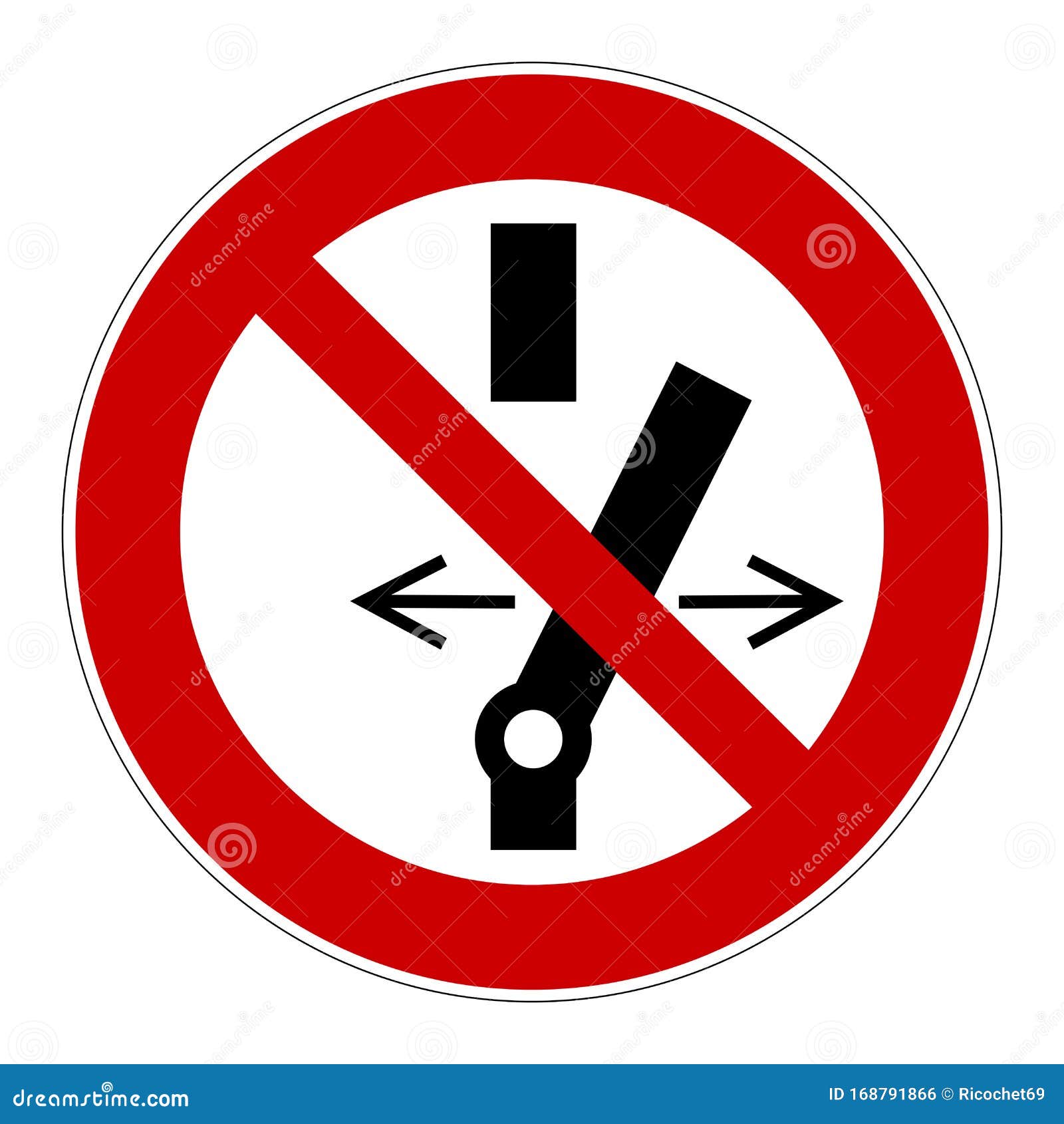 Do Not Alter the State of the Switch Sign Stock Illustration ...