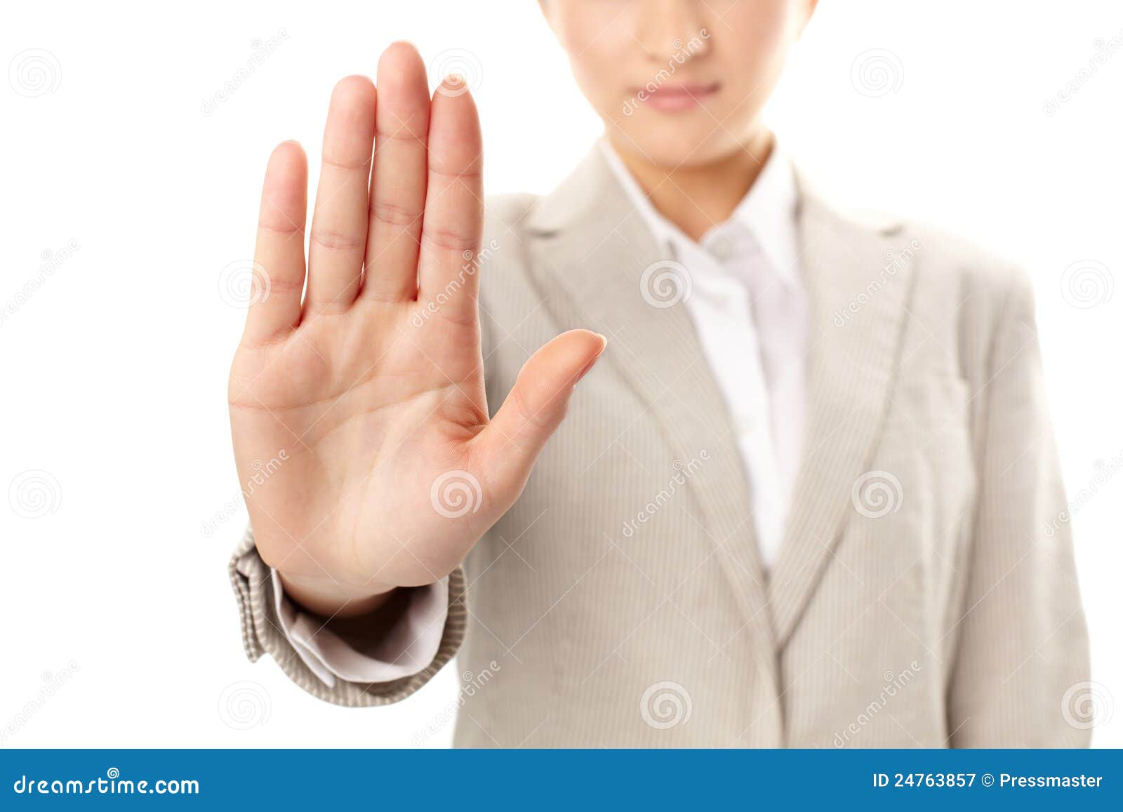 Do not approach stock image. Image of palm, idea, disfavor - 24763857