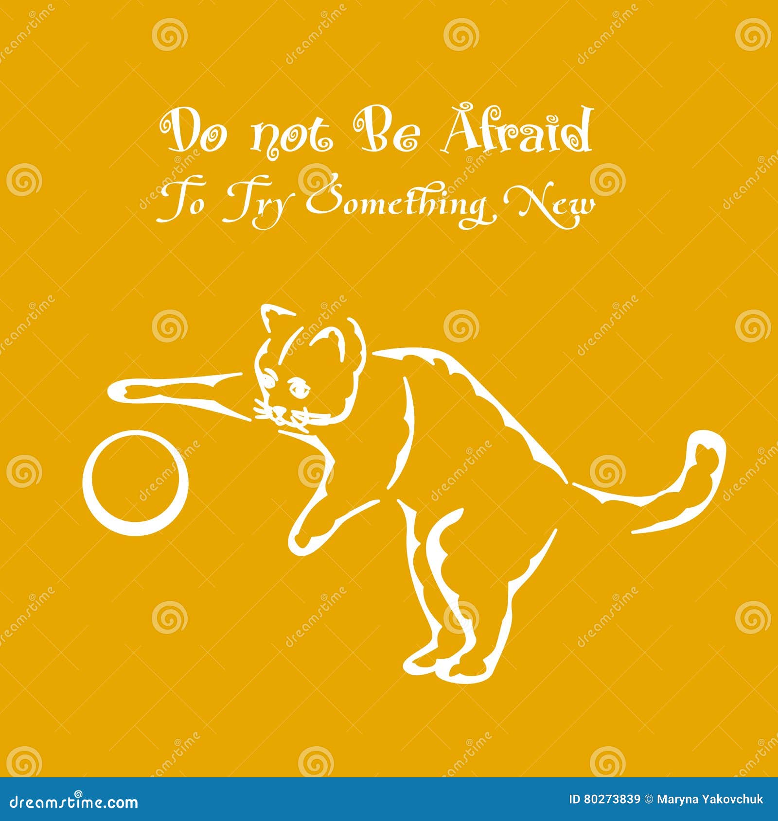 Do not Be Afraid stock vector. Illustration of leadership - 80273839