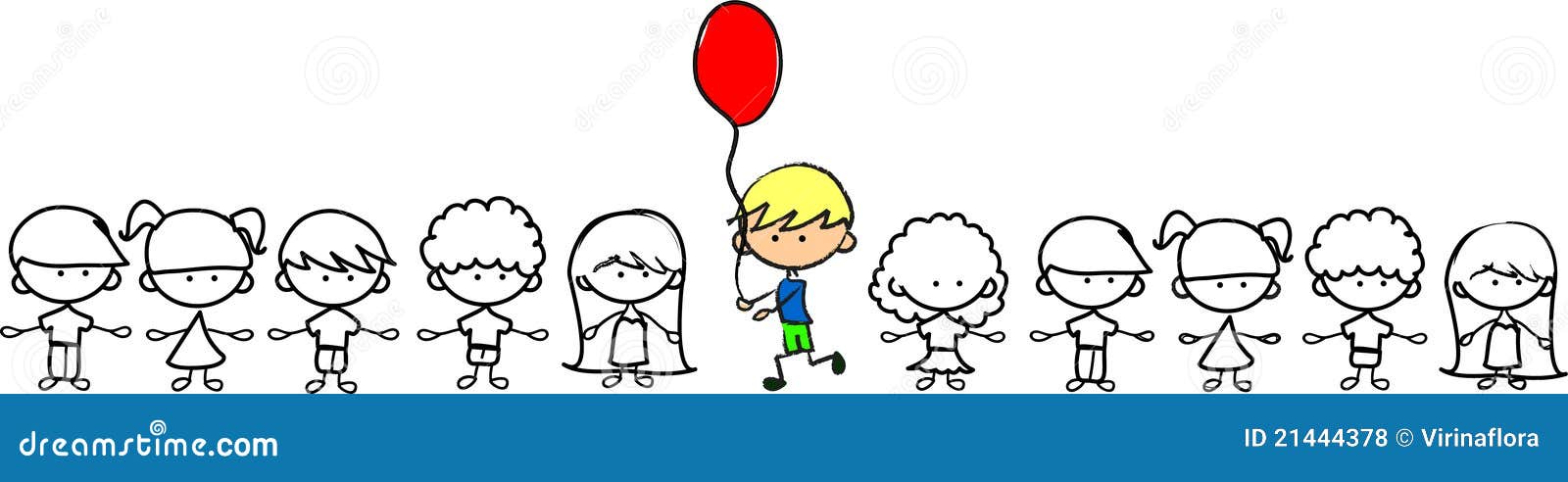Do Not Be Afraid To Be Not Like Others, Cute Child Vector Illustration ...