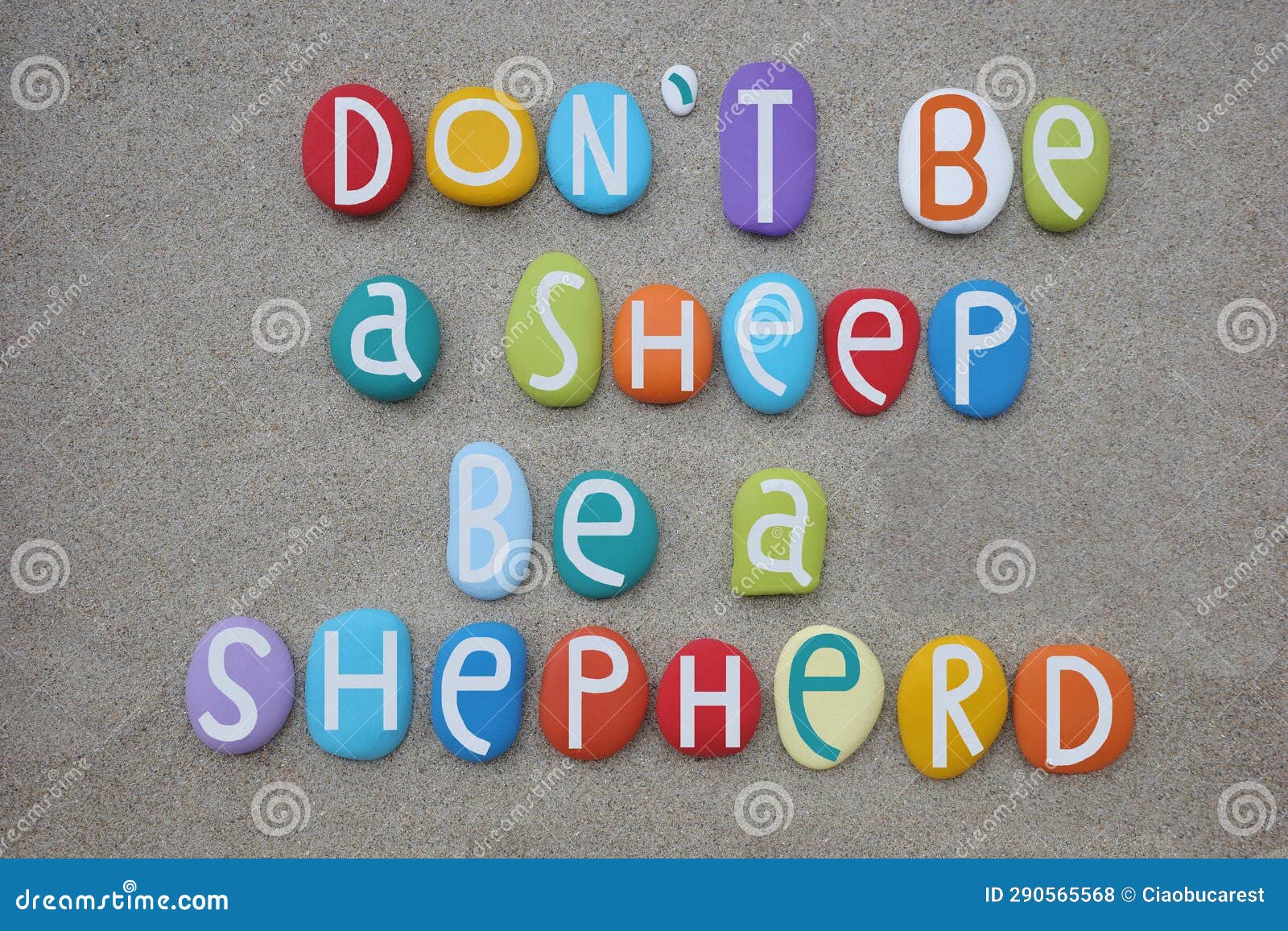 Do Not Be a Sheep, Be a Shepherd, Creative Quote Composed with Multi ...