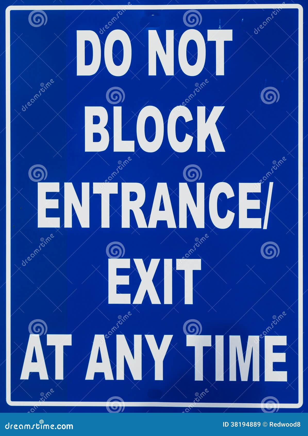 Do Not Block Entrance Sign stock image. Image of point - 38194889