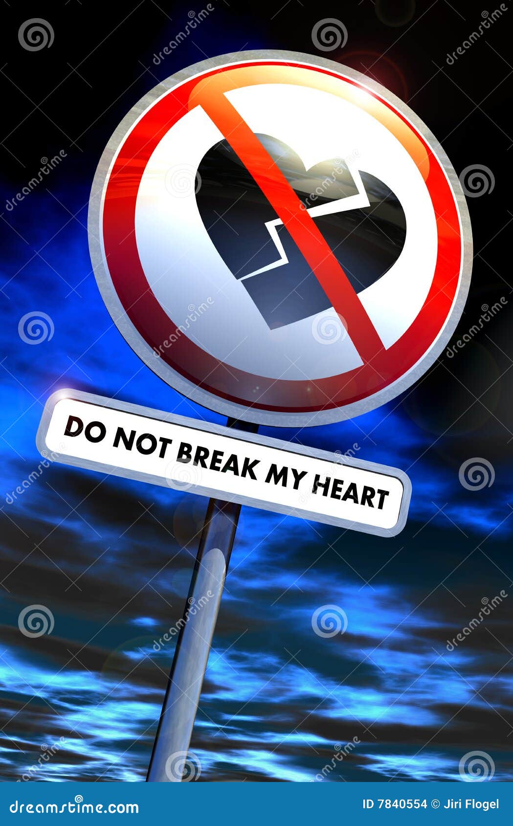 Do not break my heart stock illustration. Illustration of broken - 7840554