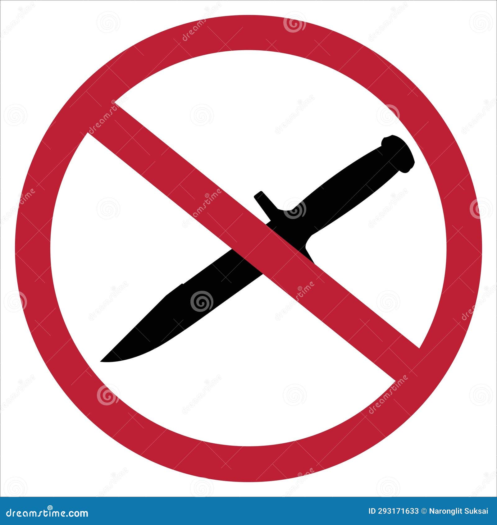 Do Not Carry Knives.Do Not Carry Weapons Stock Vector - Illustration of ...