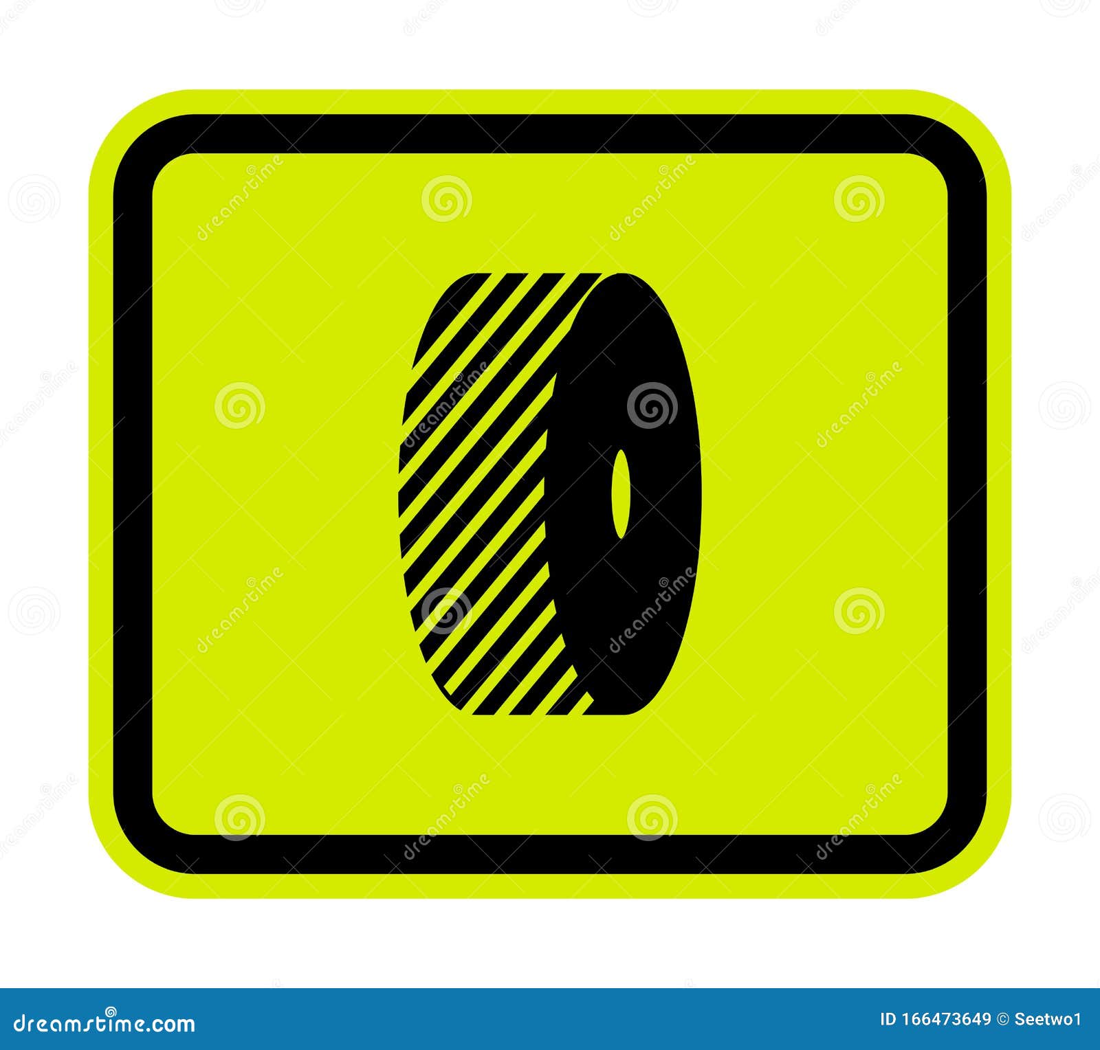 Do Not Change Grinding Wheels Symbol Sign Isolate on White Background ...