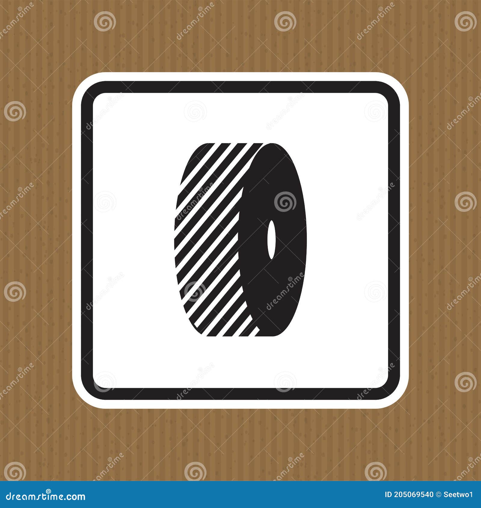 Do Not Change Grinding Wheels Symbol Sign Isolate on White Background ...