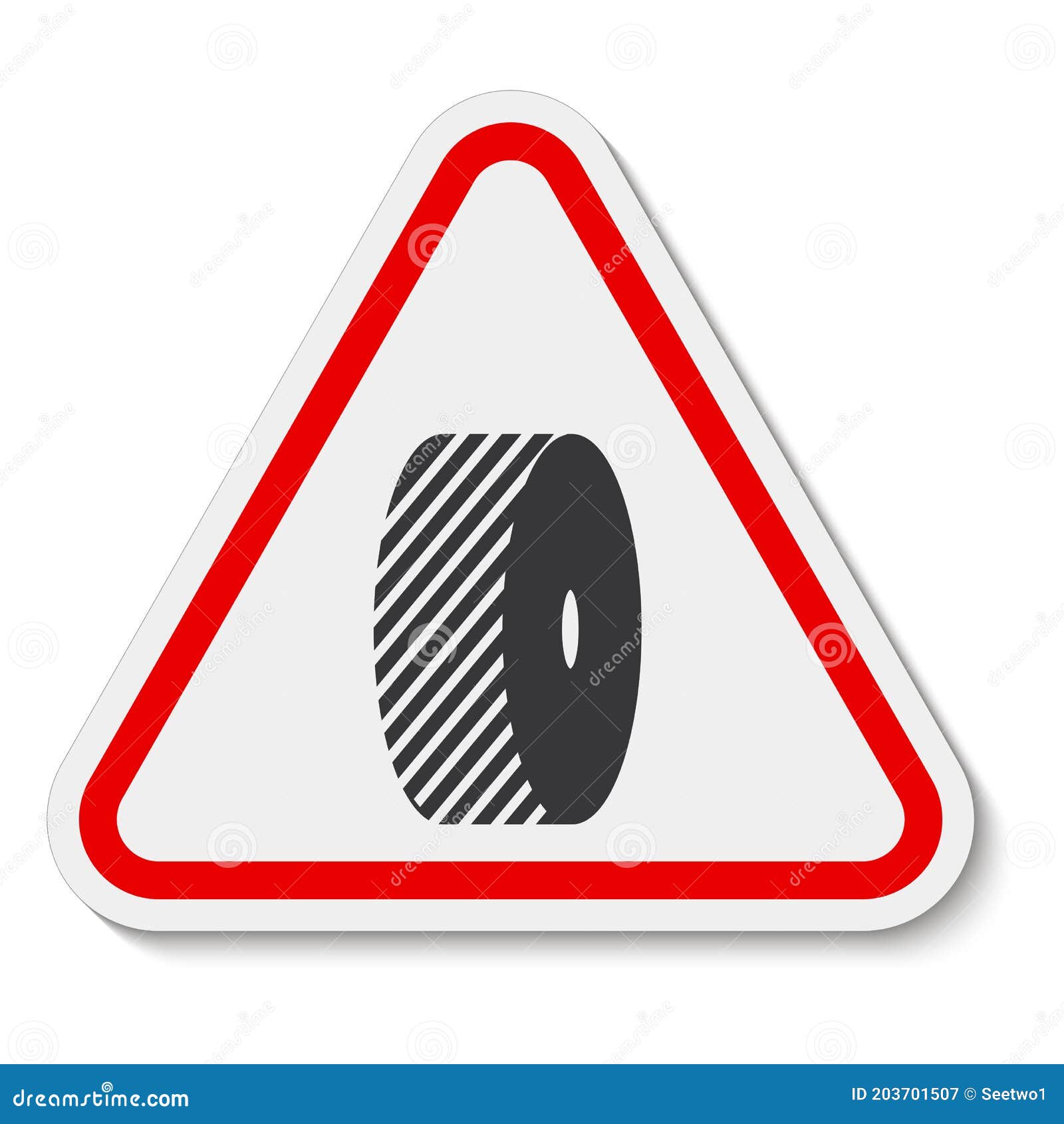 Do Not Change Grinding Wheels Symbol Sign on White Background Stock ...