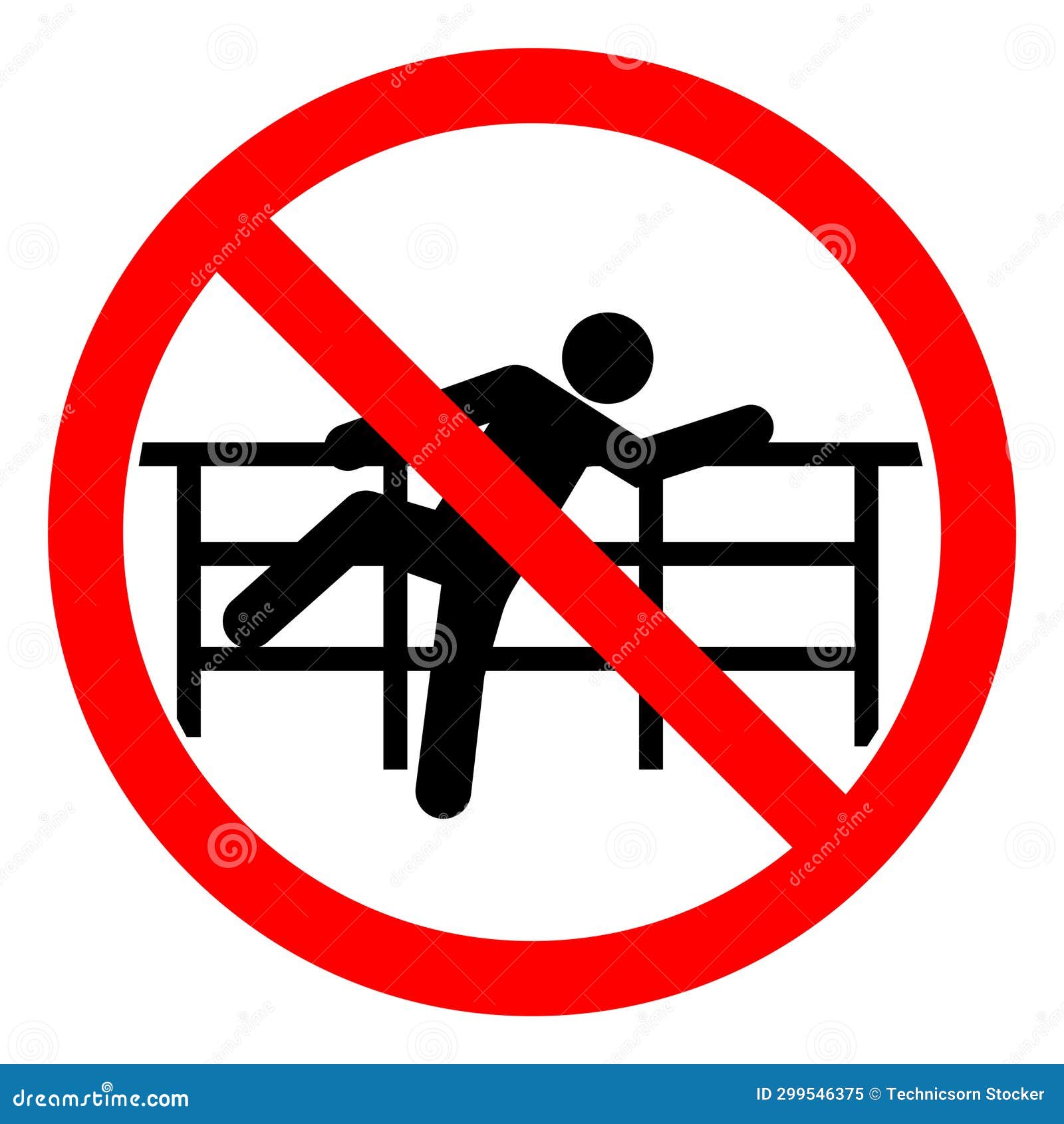 Railing Sign. Warning Sign Use Railing. Yellow Triangle Sign With Icon ...