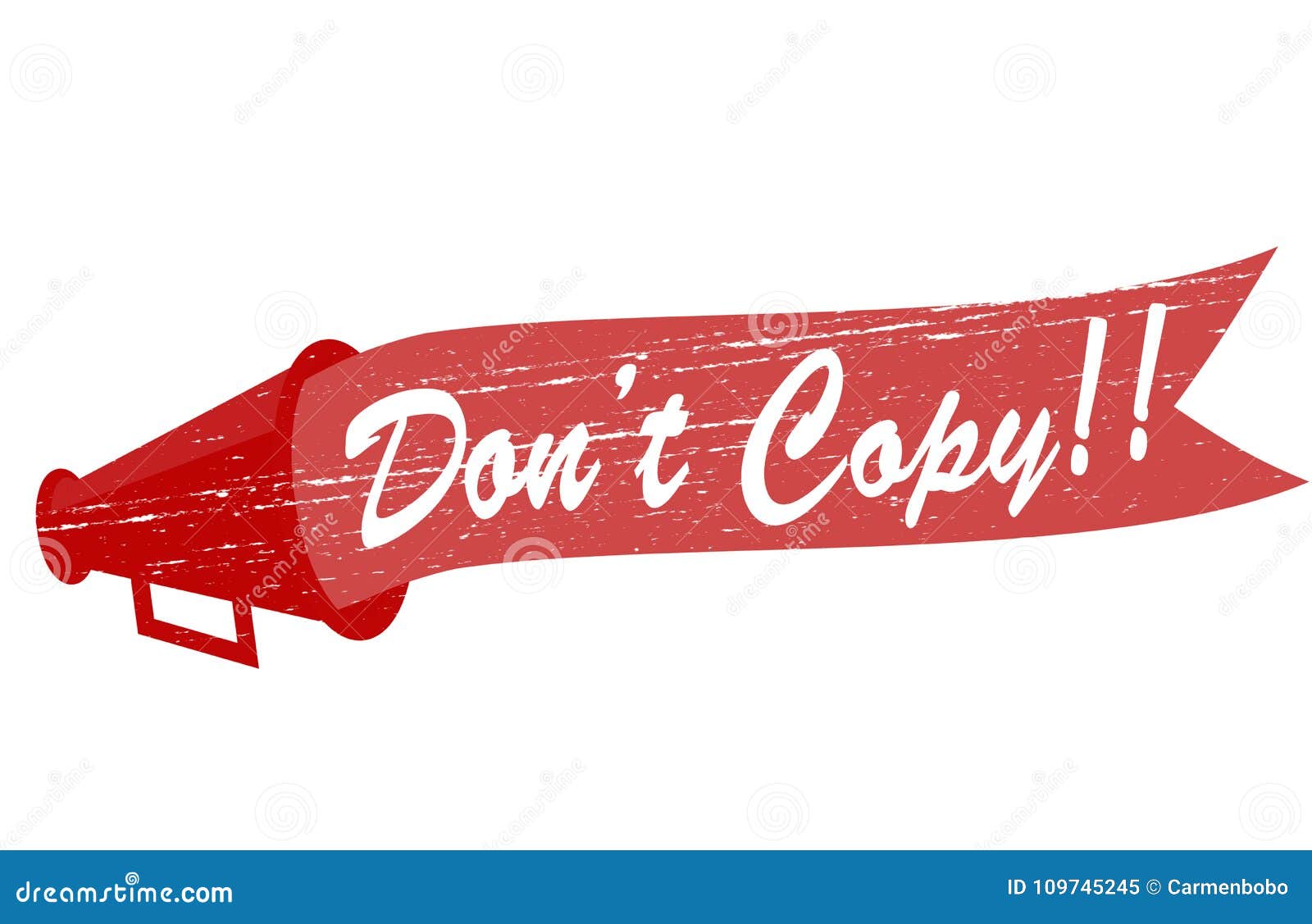 Do not copy stock illustration. Illustration of reproduce - 109745245