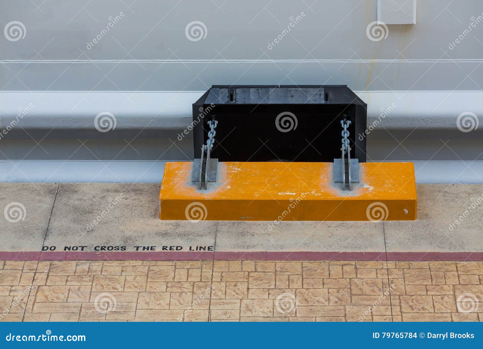 Do Not Cross Red Line stock photo. Image of boundary - 79765784