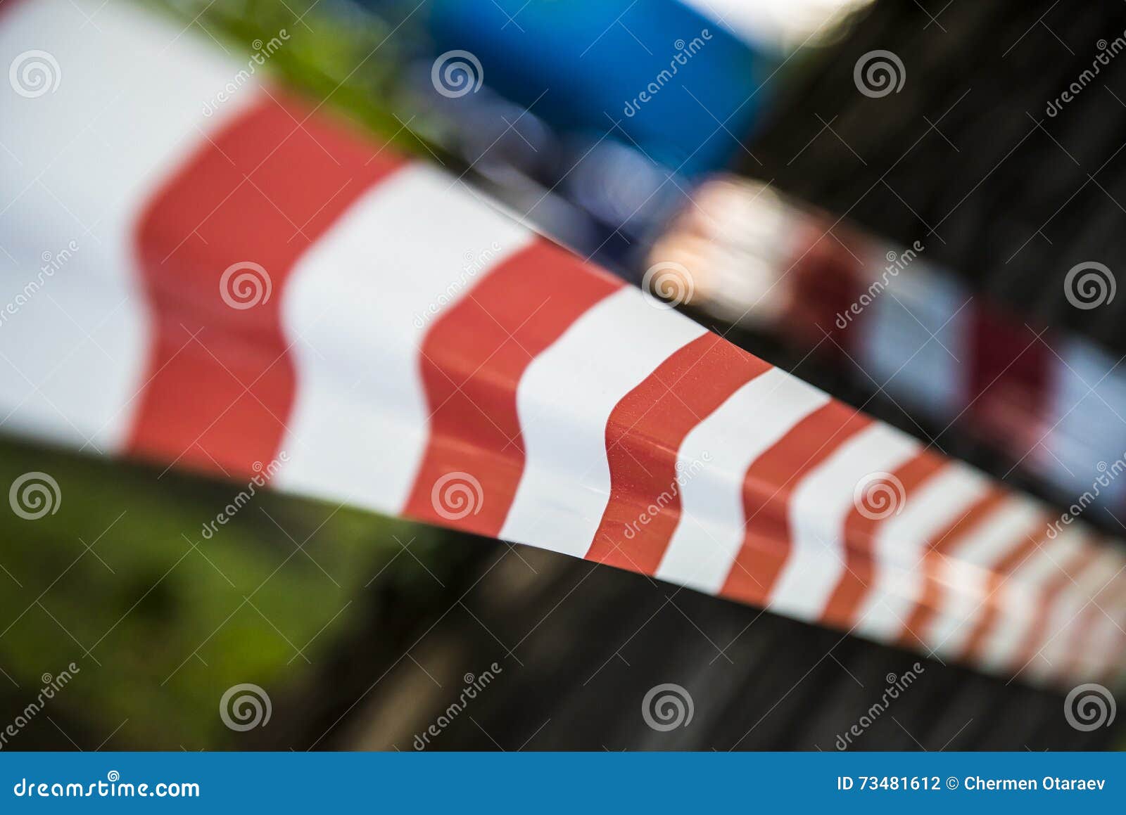 Do Not Cross Red White Line Stock Photo - Image of danger, light: 73481612