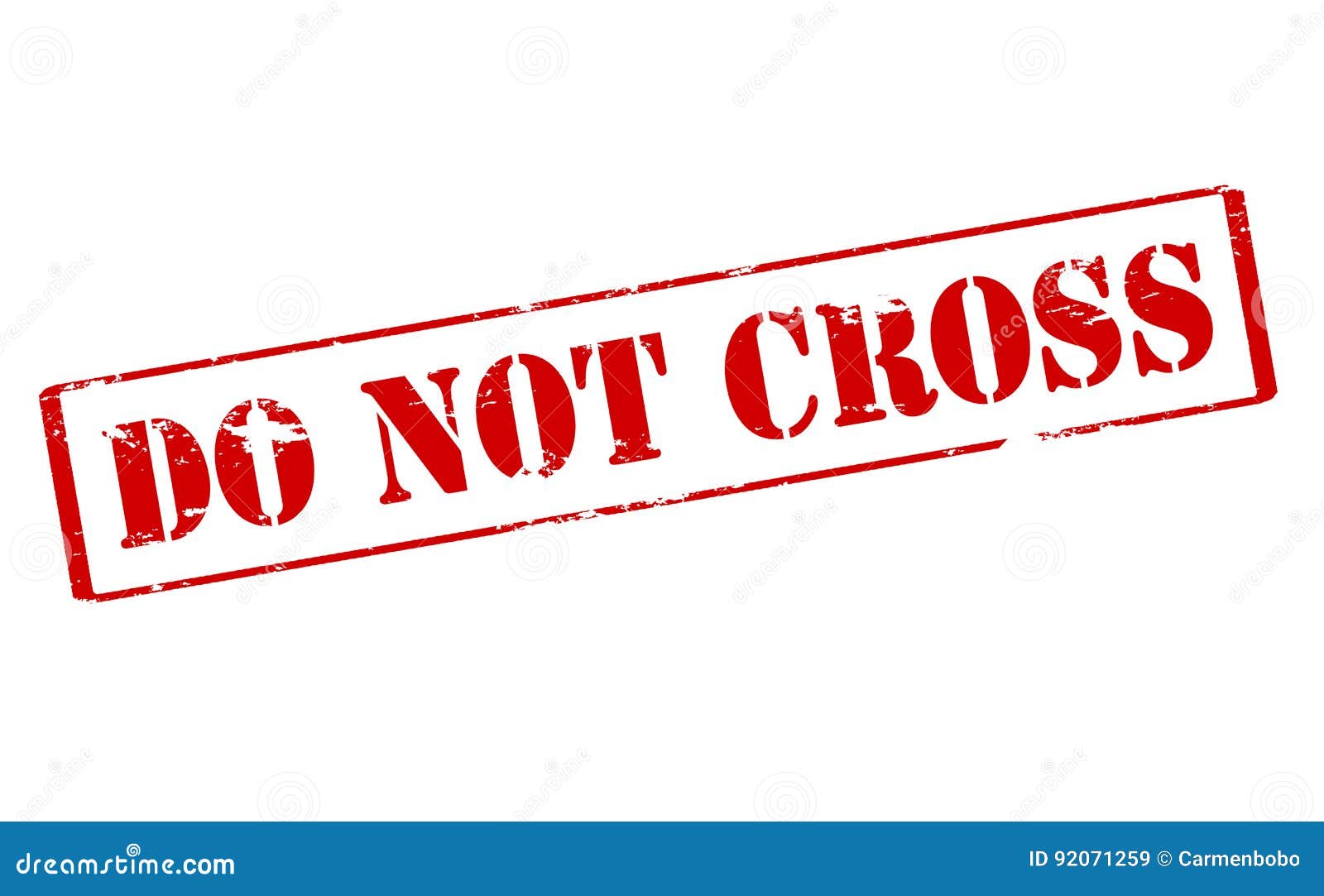 Do not cross stock illustration. Illustration of concept - 92071259