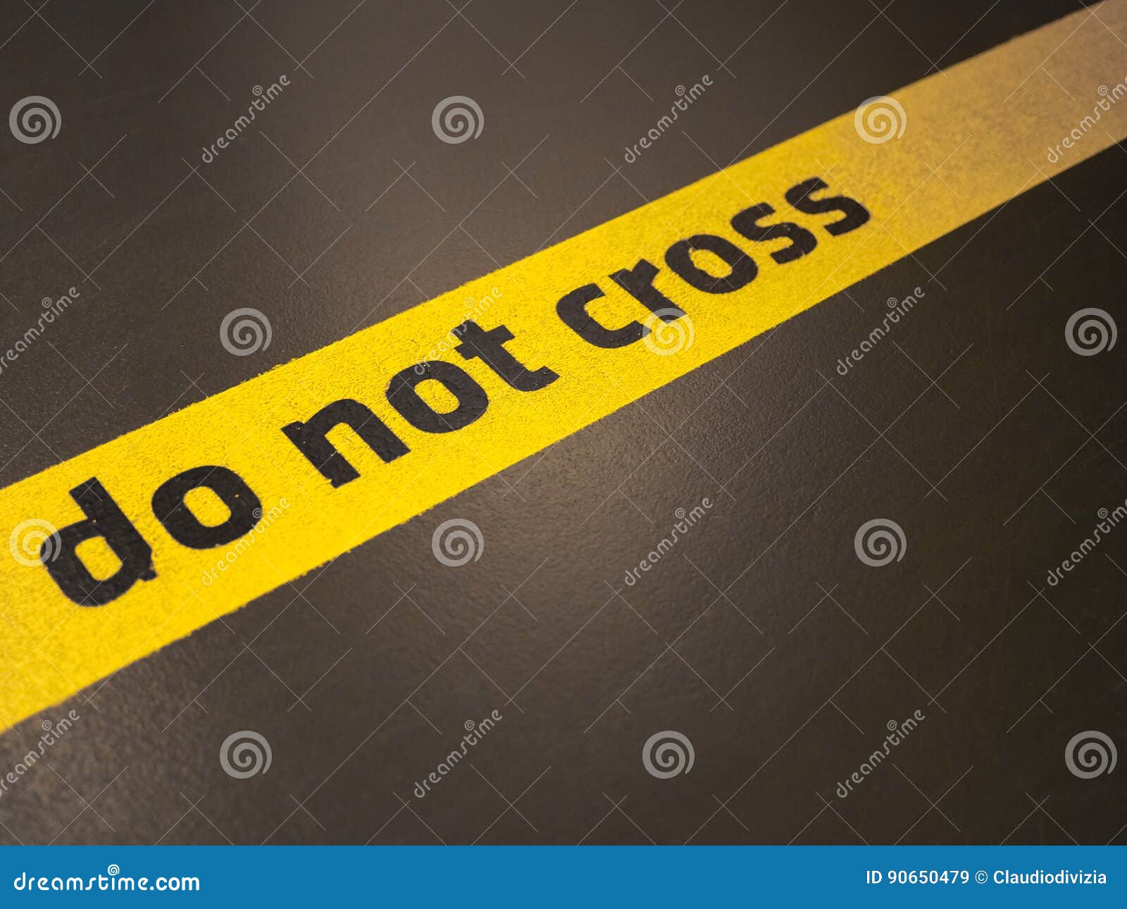 Do not cross sign stock image. Image of danger, warning - 90650479