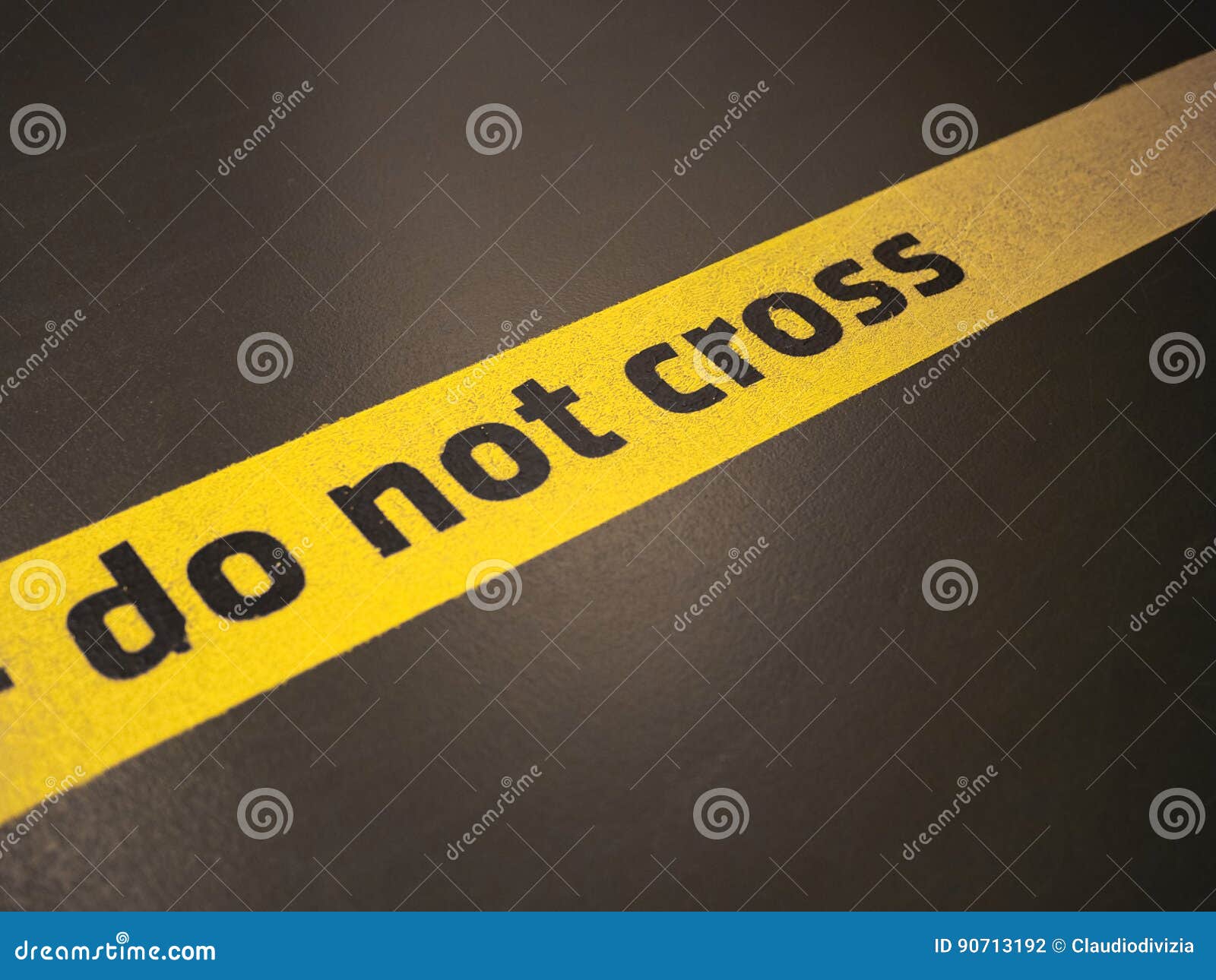 Do not cross sign stock photo. Image of police, line - 90713192
