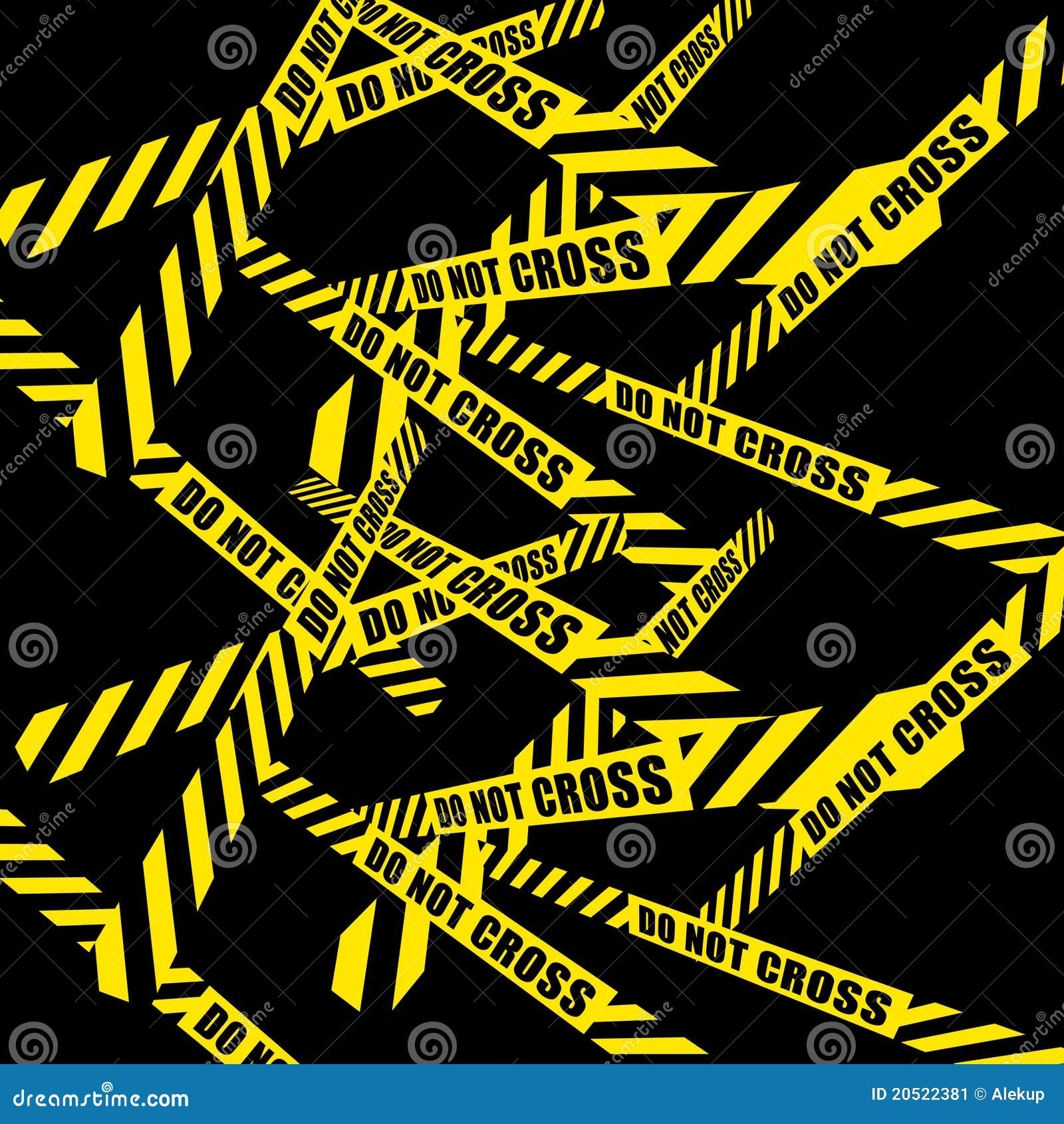 DO NOT CROSS tape stock illustration. Illustration of crime - 20522381