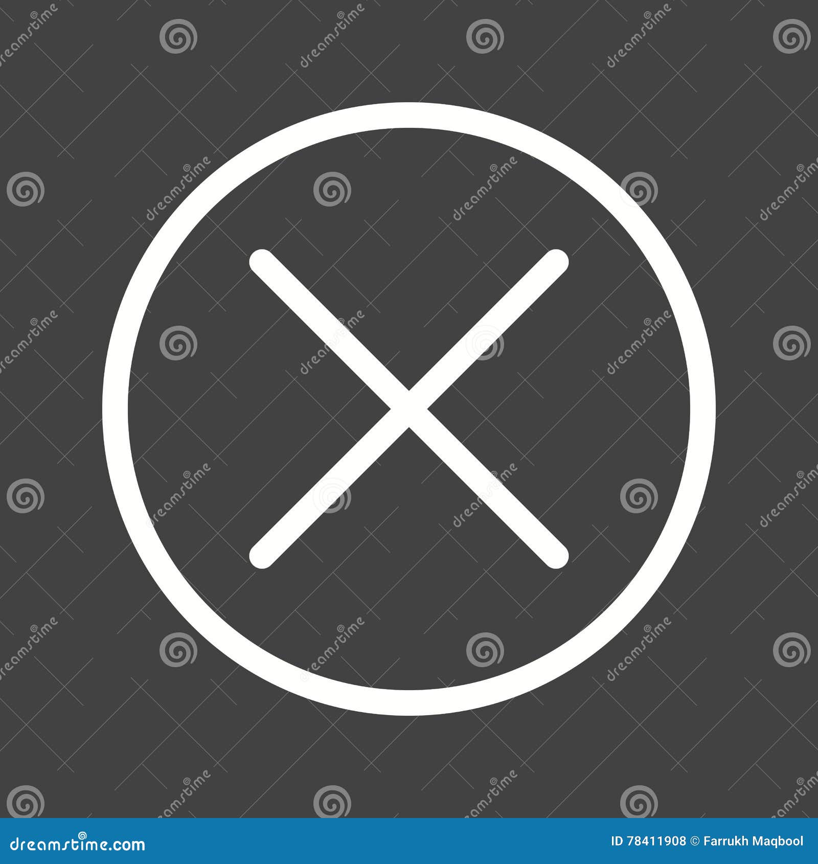 Do Not Cross stock vector. Illustration of safety, cross - 78411908