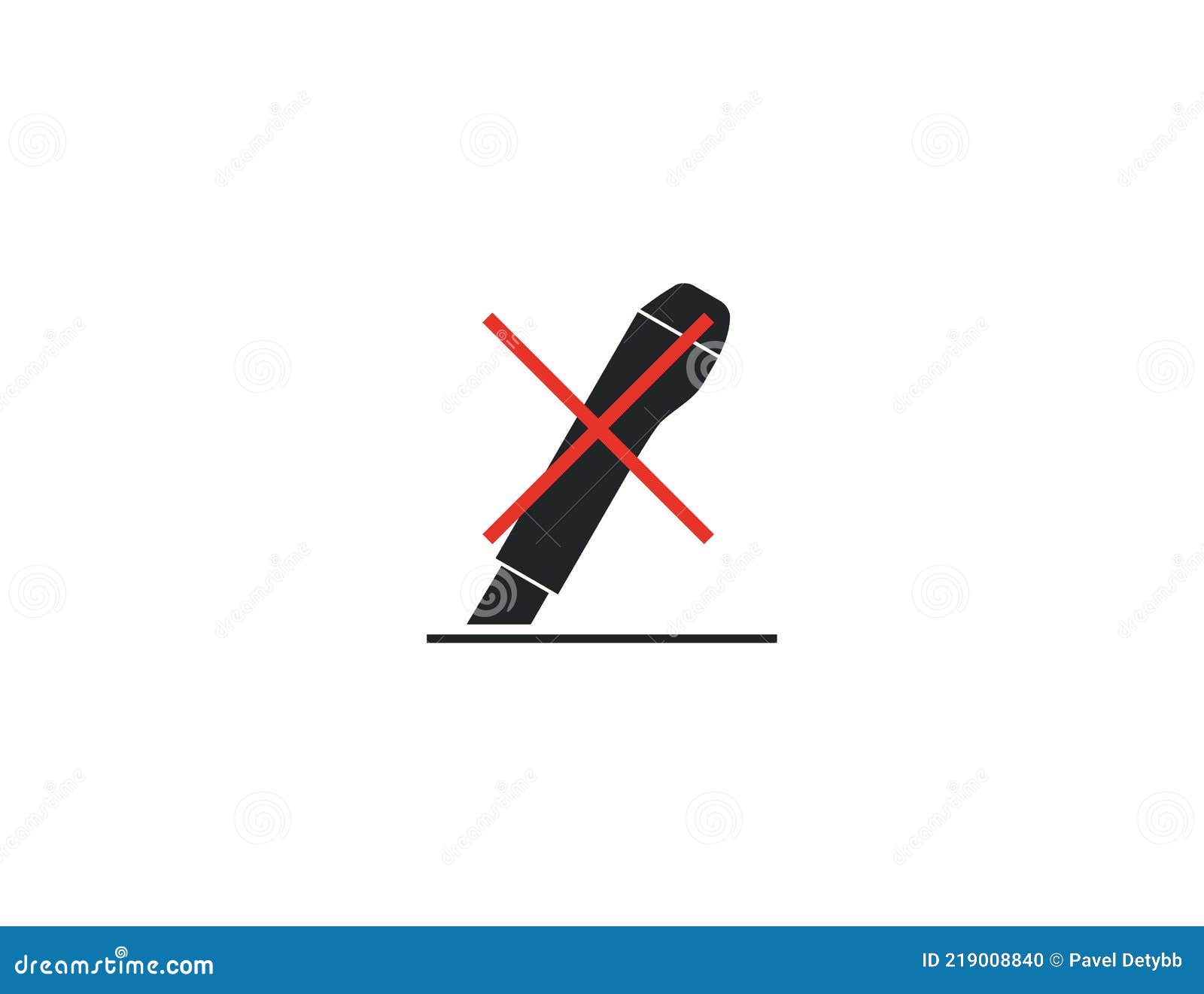Do Not Cut, Knife, Warning Icon. Vector Illustration Stock Vector ...