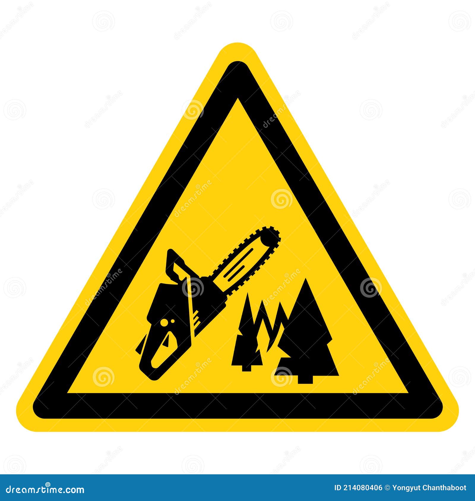 Do Not Cut Trees Symbol Sign,Vector Illustration, Isolate on White ...