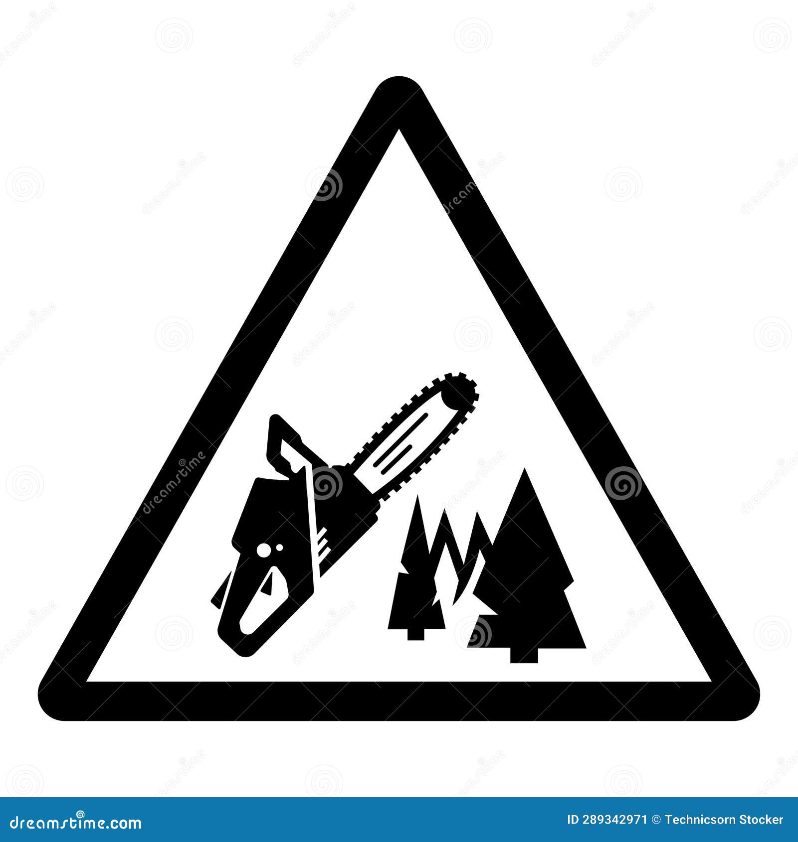 Do Not Cut Trees Symbol Sign,Vector Illustration, Isolate on White ...