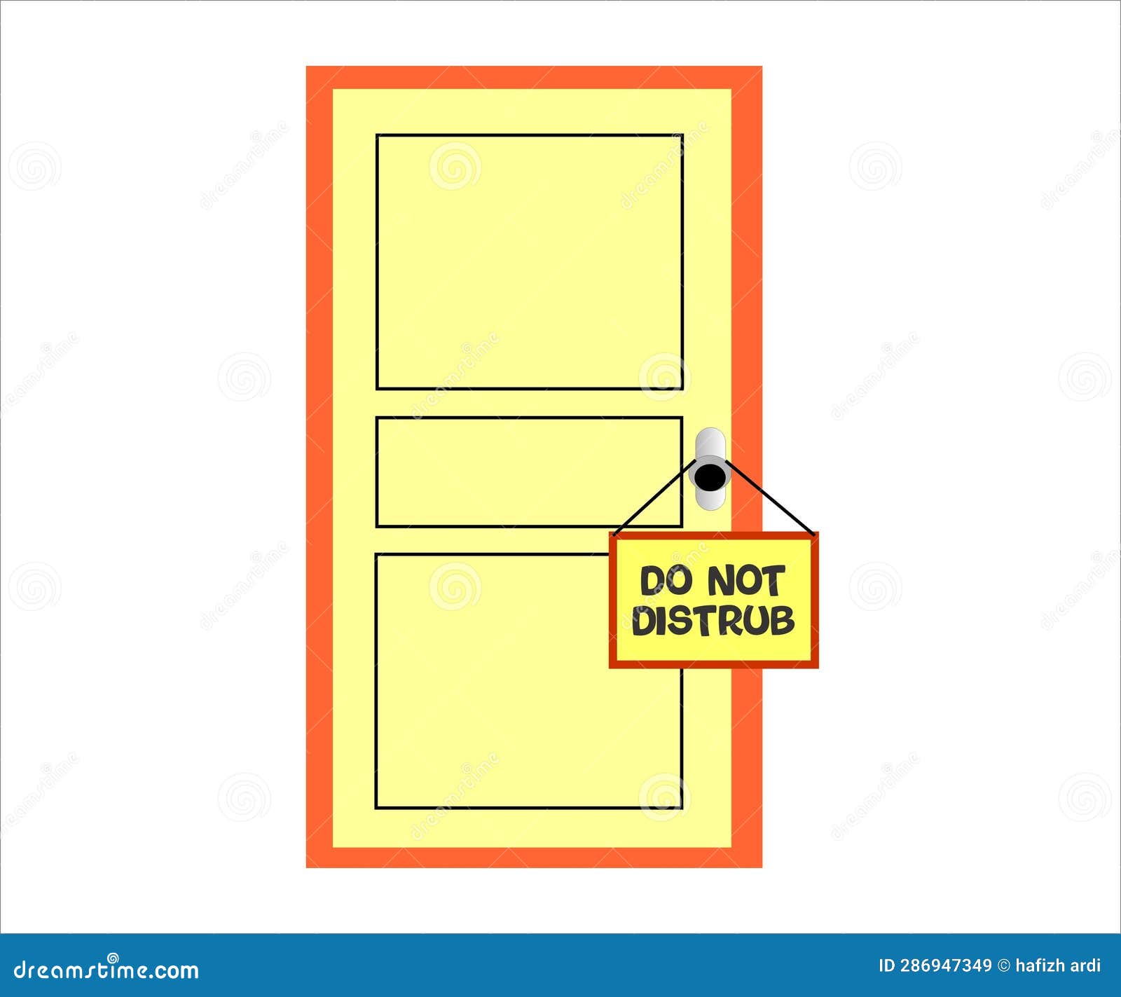 Do not distrub stock vector. Illustration of disturb - 286947349