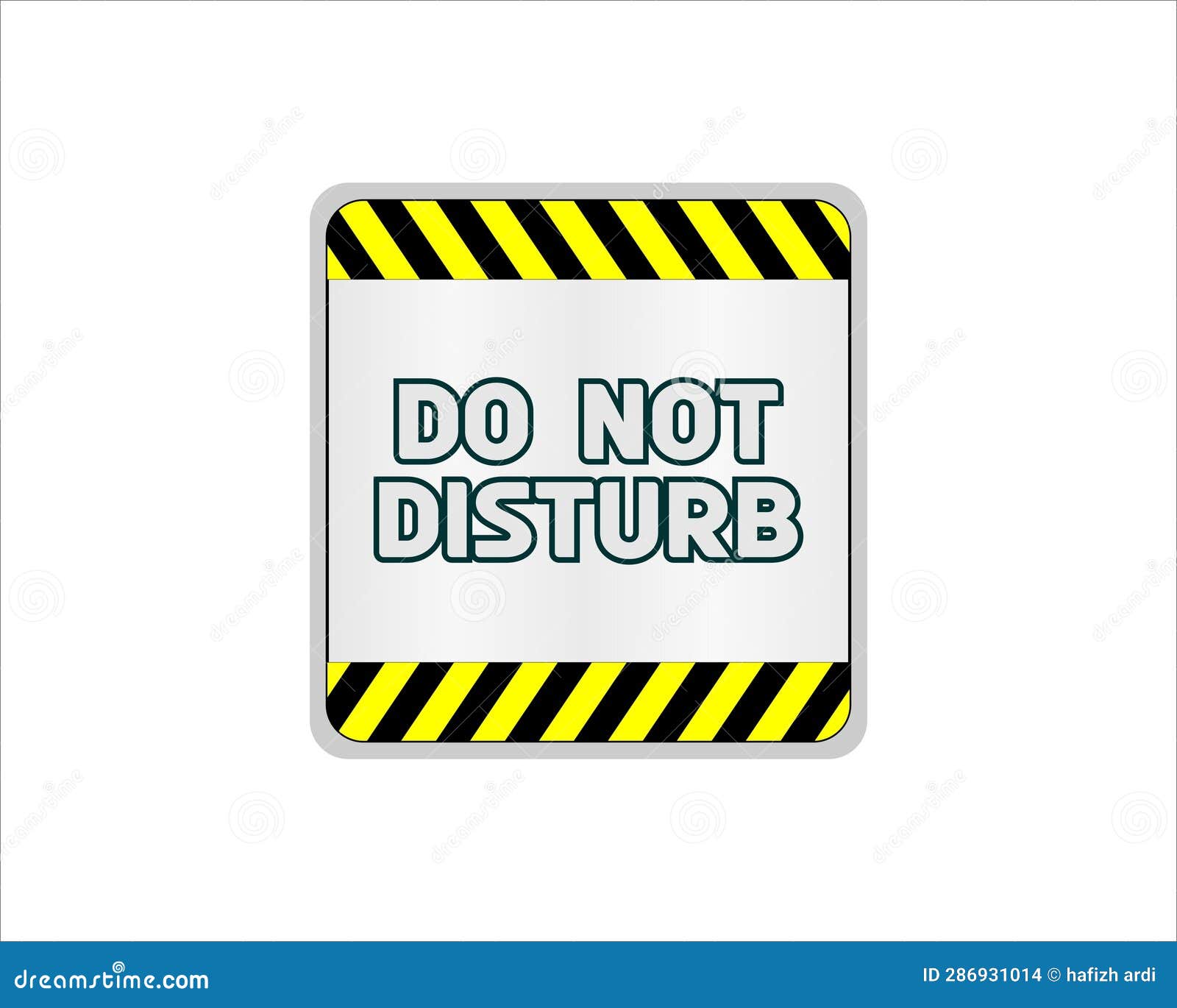 Do Not Distrub Sign Vector Illustration Stock Vector - Illustration of ...