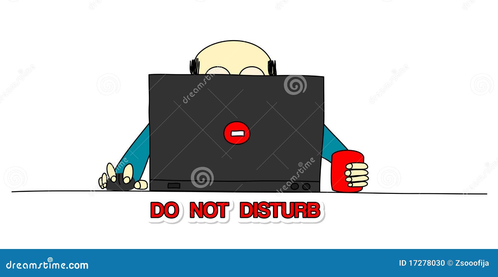 Do not disturb stock vector. Illustration of busy, office - 17278030