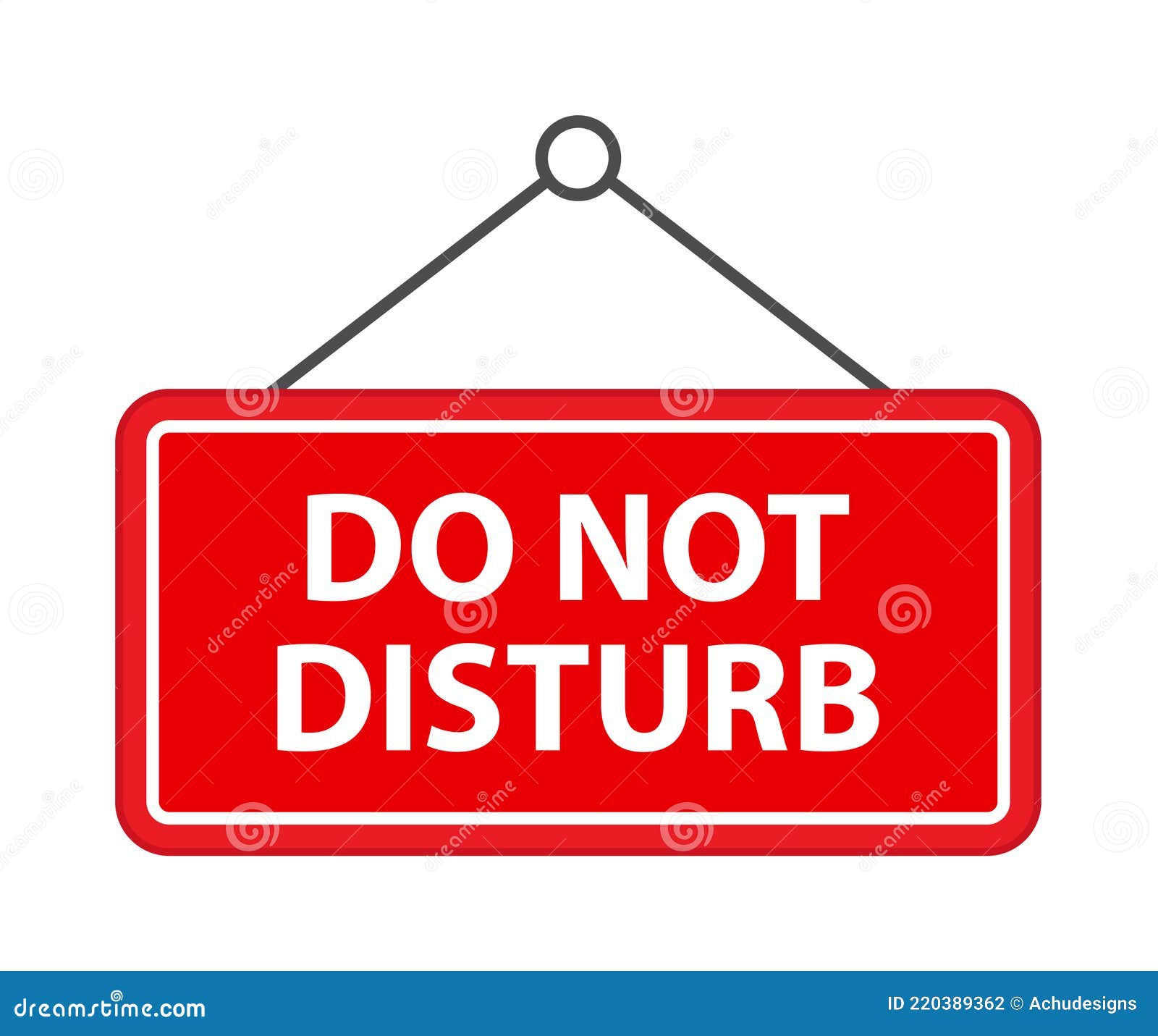 Do Not Disturb Signboard Vector Illustration | CartoonDealer.com #220389368