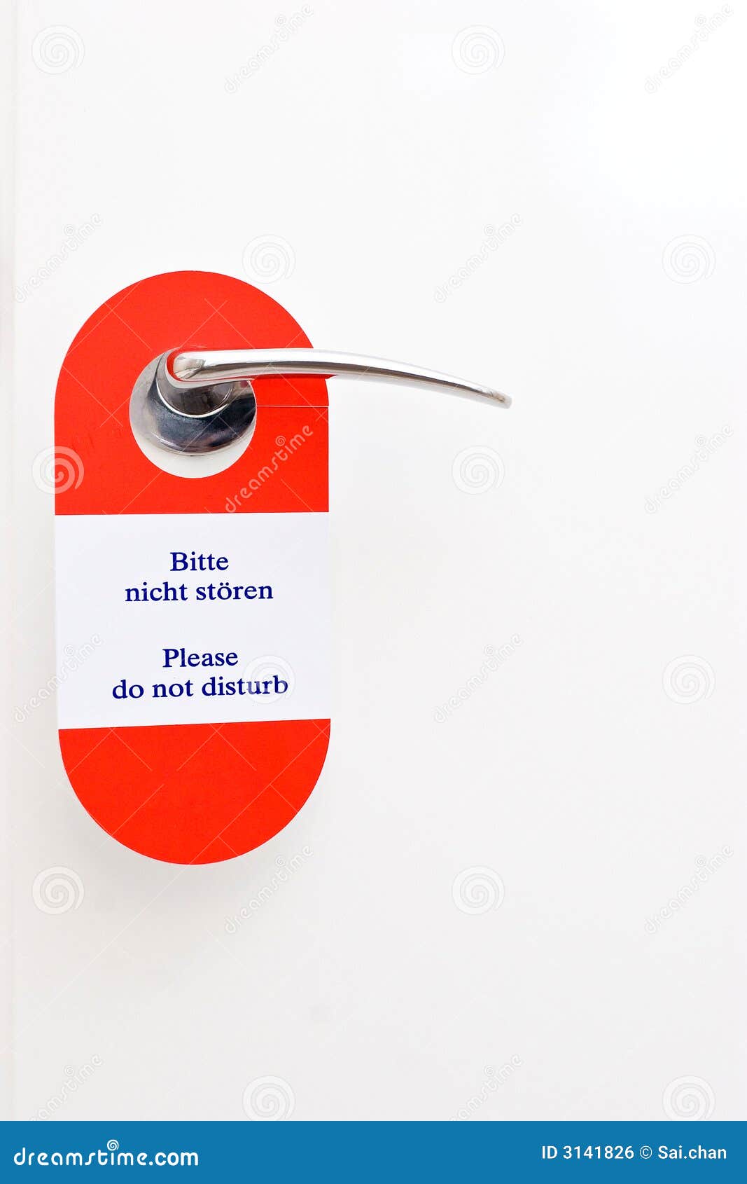 Do not disturb stock photo. Image of hospitality, note - 3141826