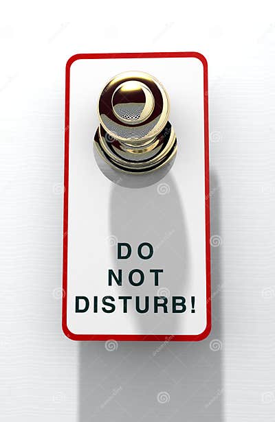 Do not disturb! stock illustration. Illustration of message - 326903