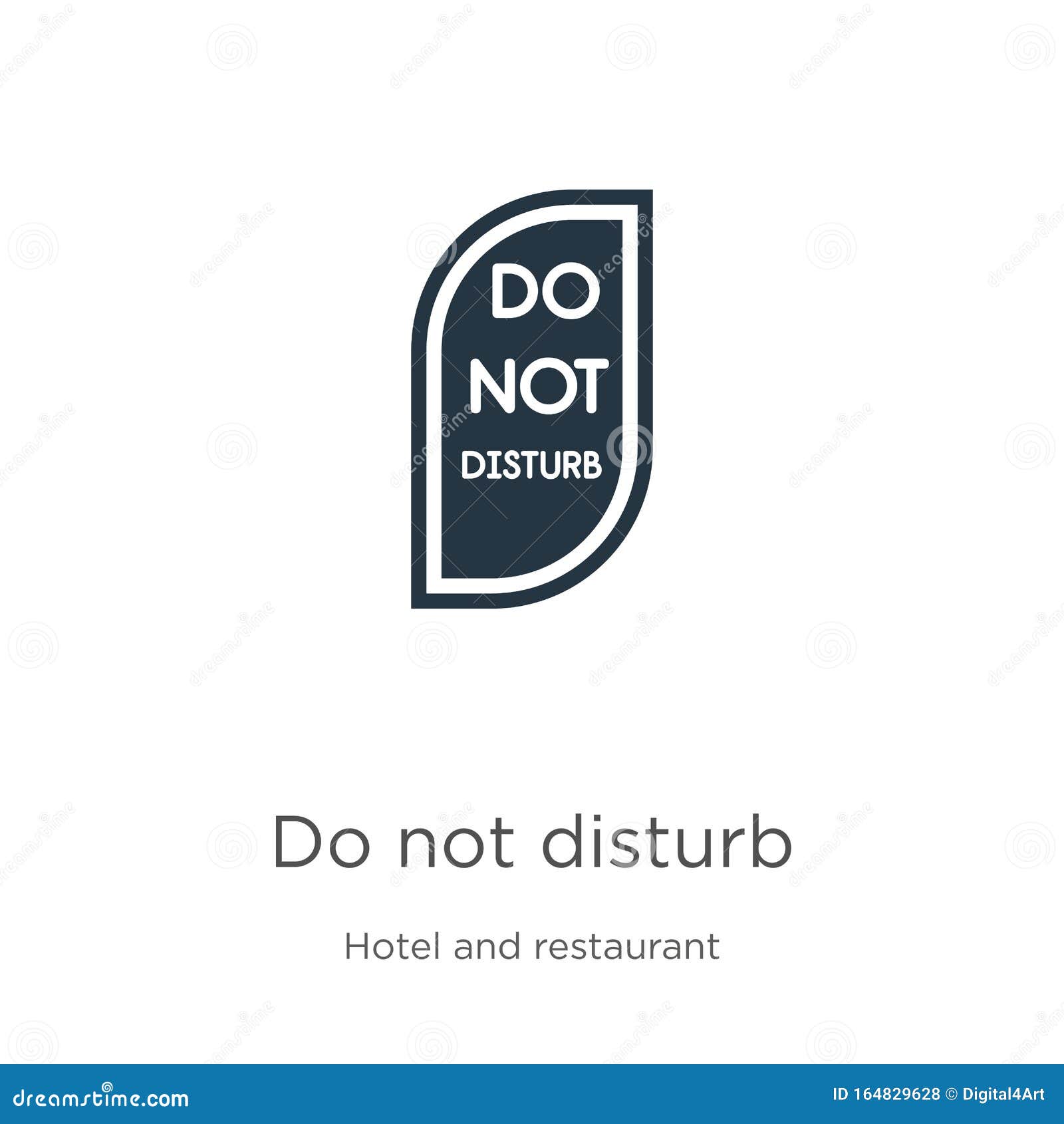 Do Not Disturb Icon Vector Trendy Flat Do Not Disturb Icon From Hotel