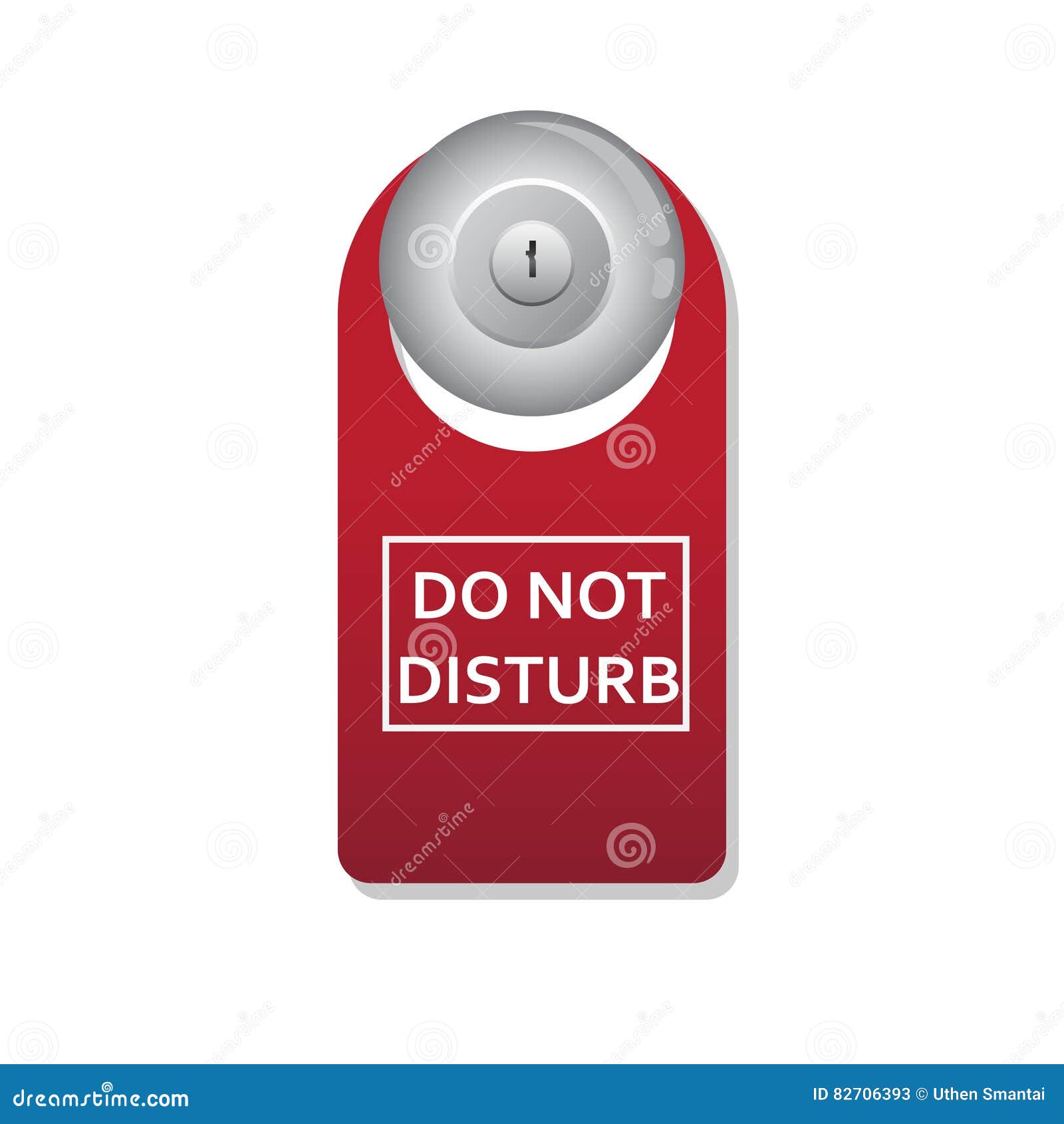 Do Not Disturb Label Cartoon Vector | CartoonDealer.com #200020869