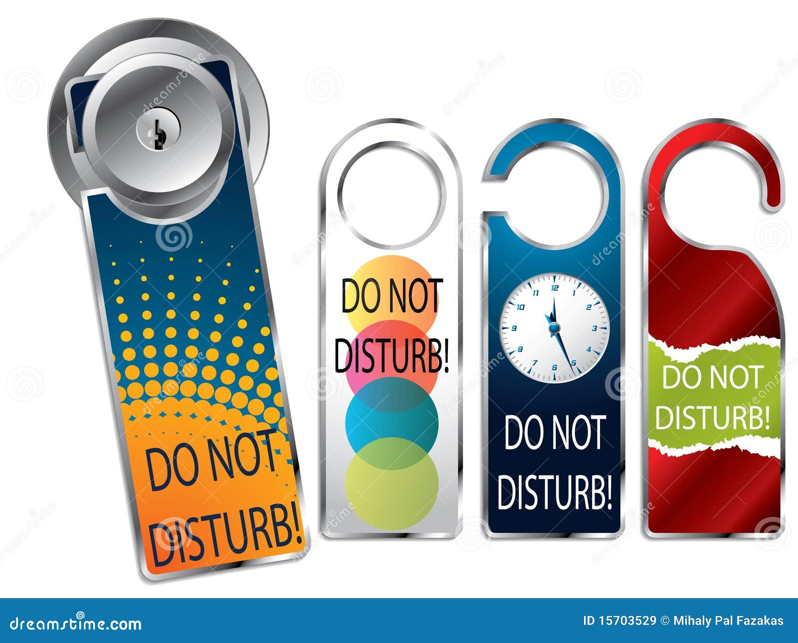 Don't Disturb Labels Cartoon Vector | CartoonDealer.com #14627791