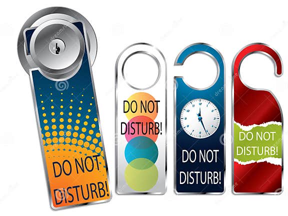 Do not disturb labels stock vector. Illustration of paper - 15703529