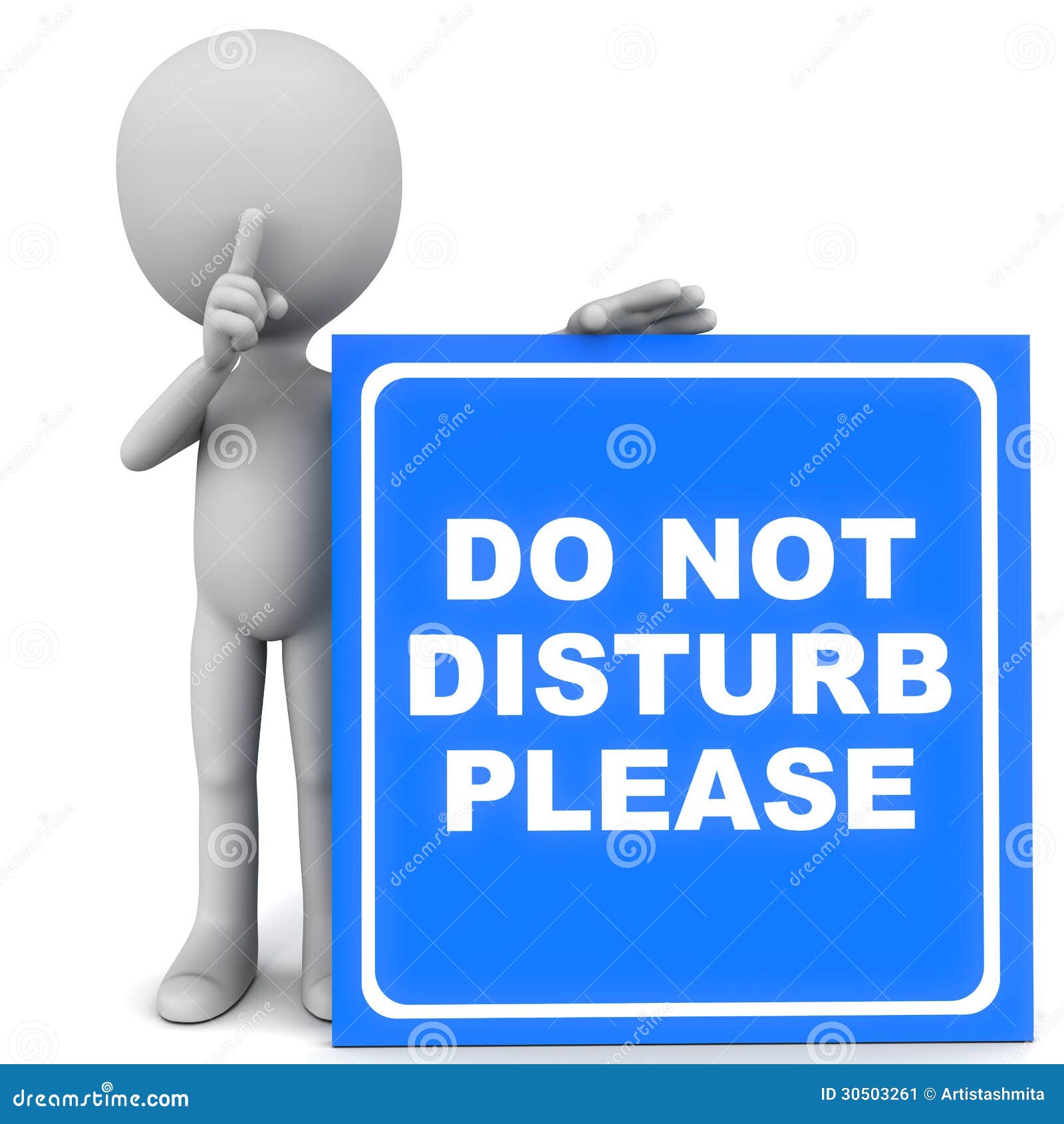 Do Not Disturb Cartoon Vector 38153497