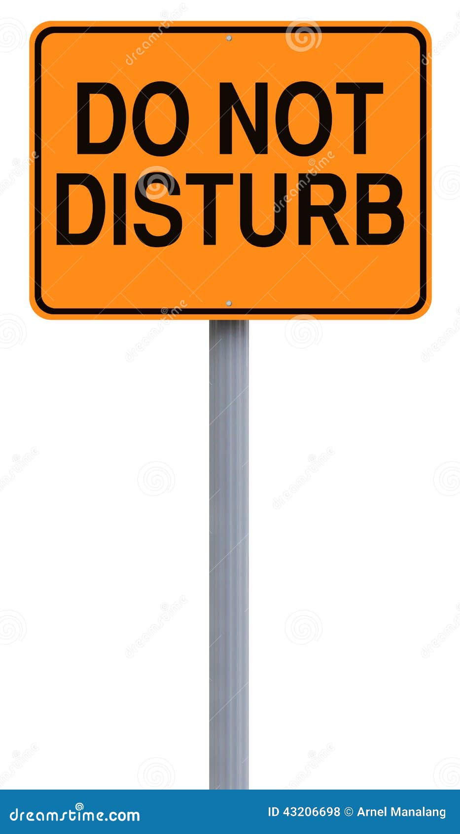 Do Not Disturb stock photo. Image of isolated, warning - 43206698