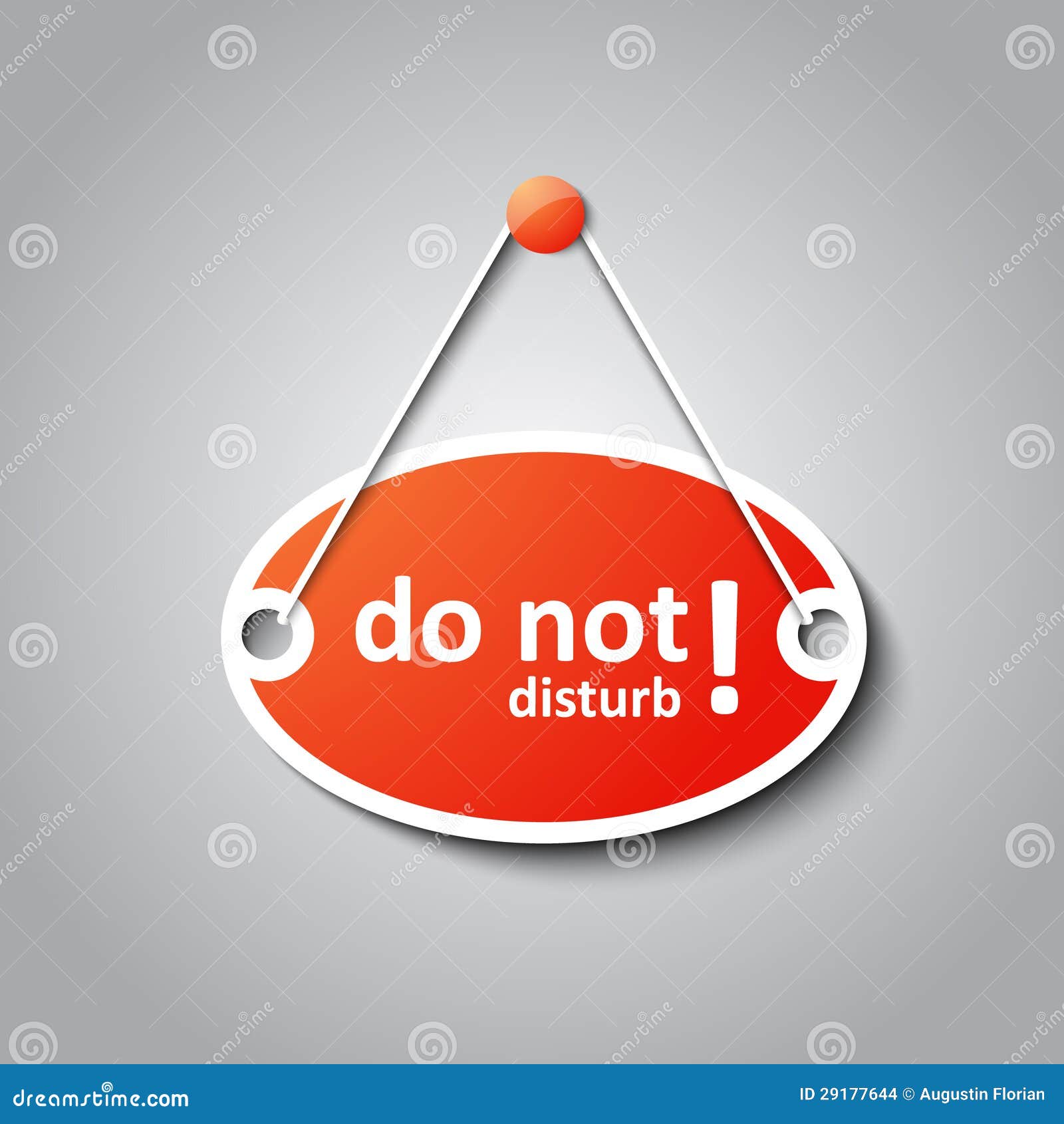 Do Not Disturb Sign Vector Illustration | CartoonDealer.com #29177644