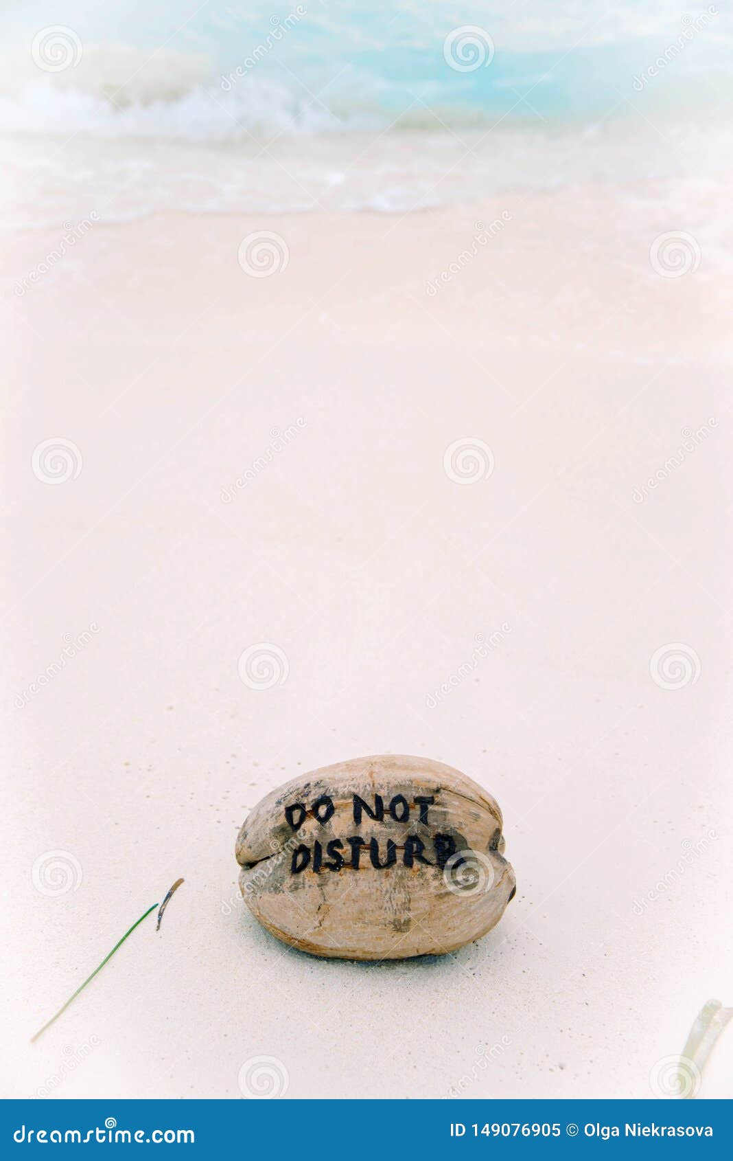 Do Not Disturb Sign on the Beach. Stock Image - Image of idyllic ...