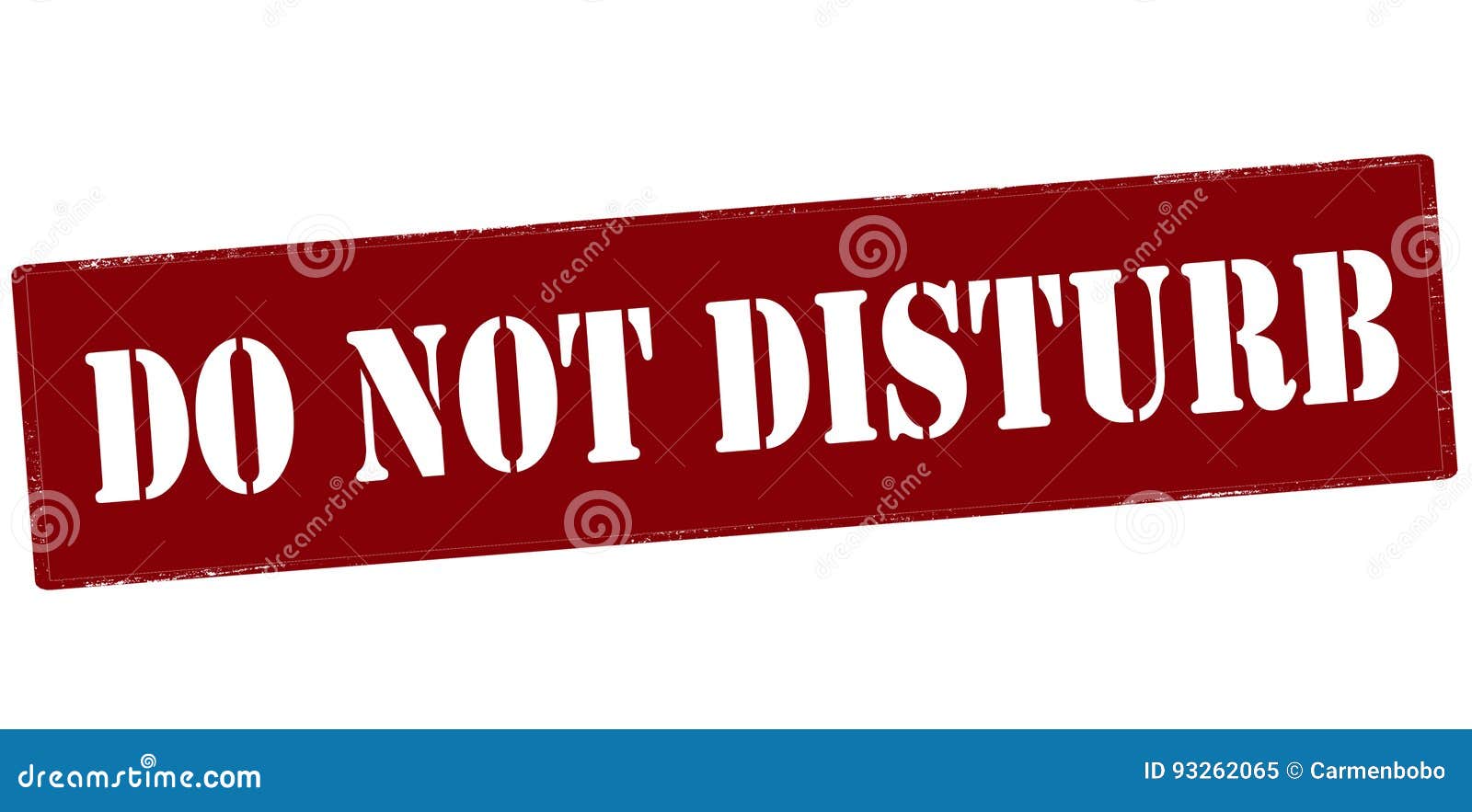 Do not disturb stock illustration. Illustration of sign - 93262065