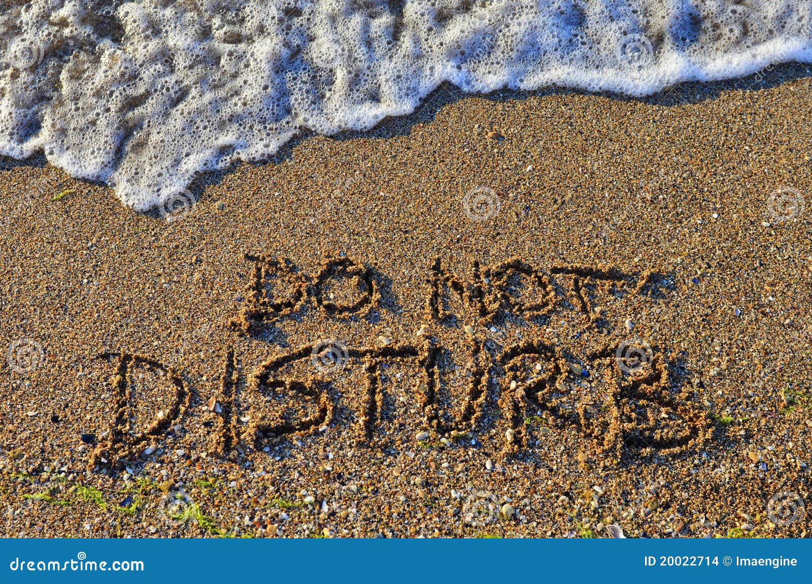Do Not Disturb - Vacation Response Stock Photo - Image of foam ...