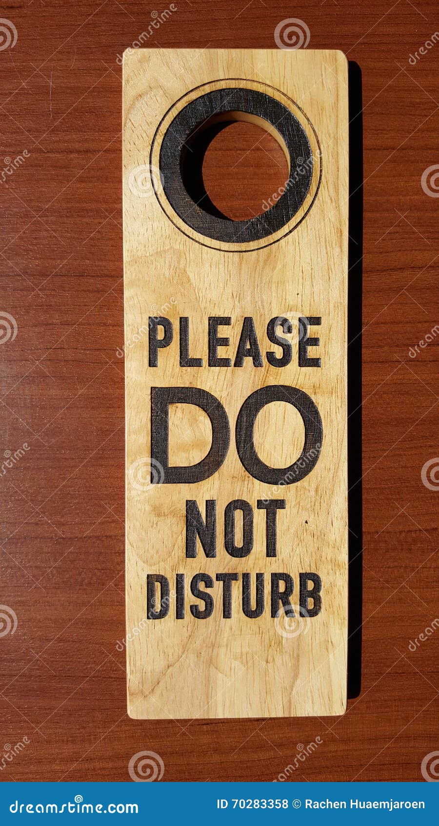 Do Not Disturb Wooden on Wooden Stock Photo - Image of focus, travel ...