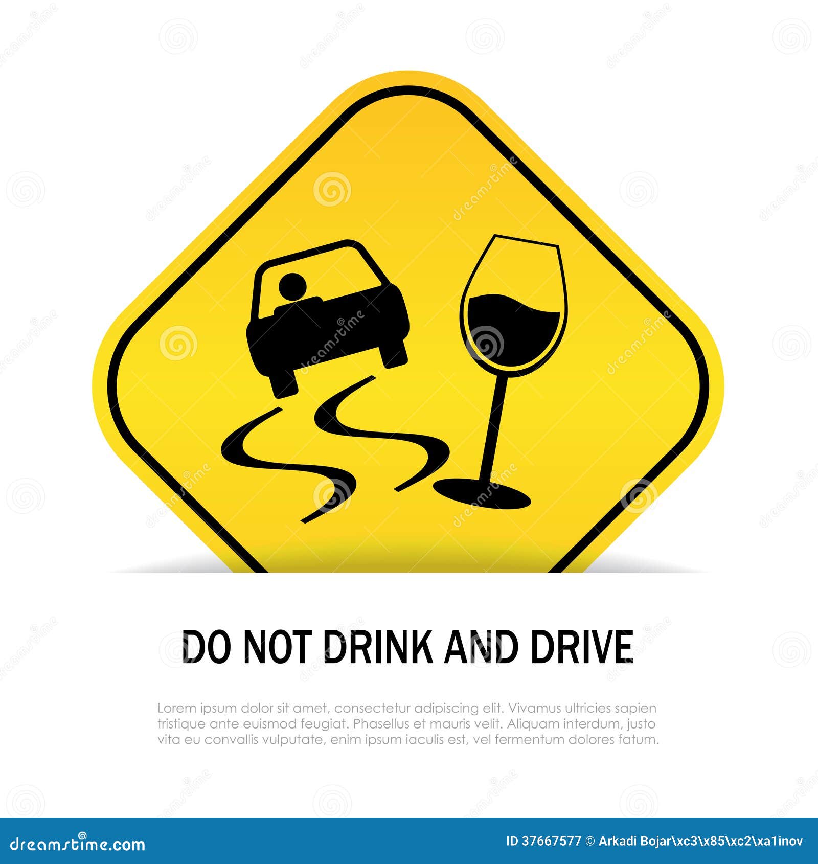 Do Not Drink And Drive Signs No Drinking And Driving