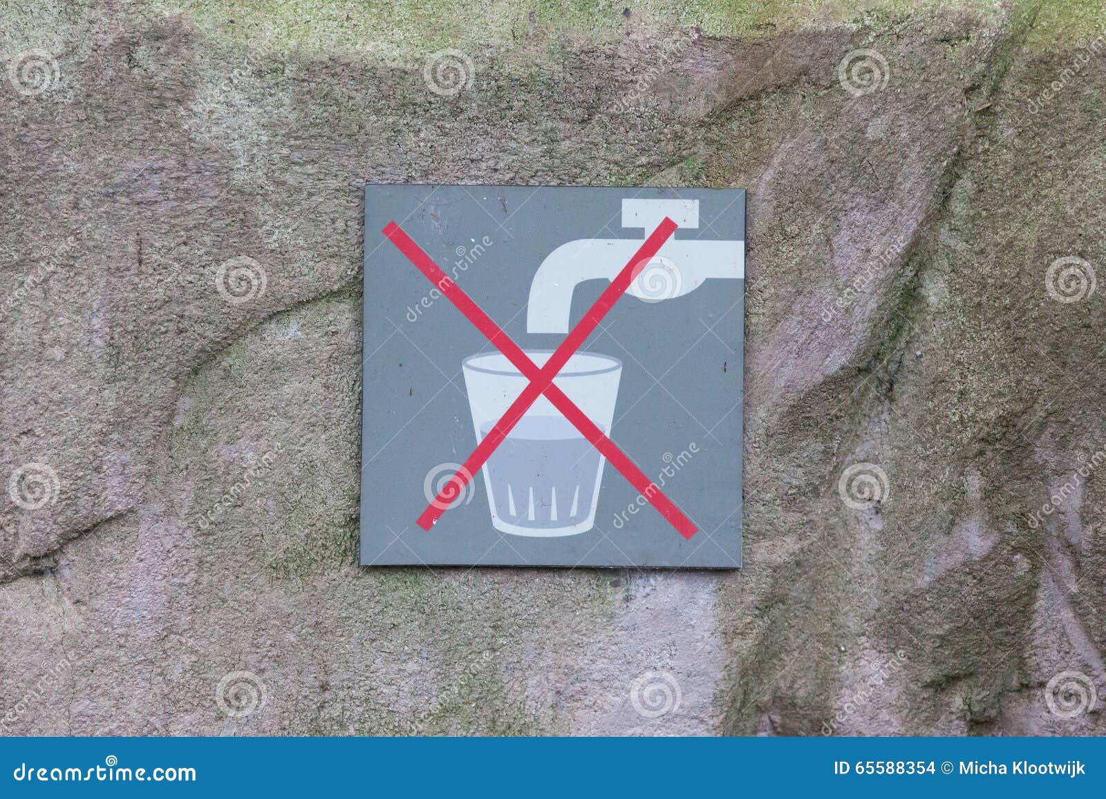 Do not drink water stock photo. Image of placard, nonpotable - 65588354